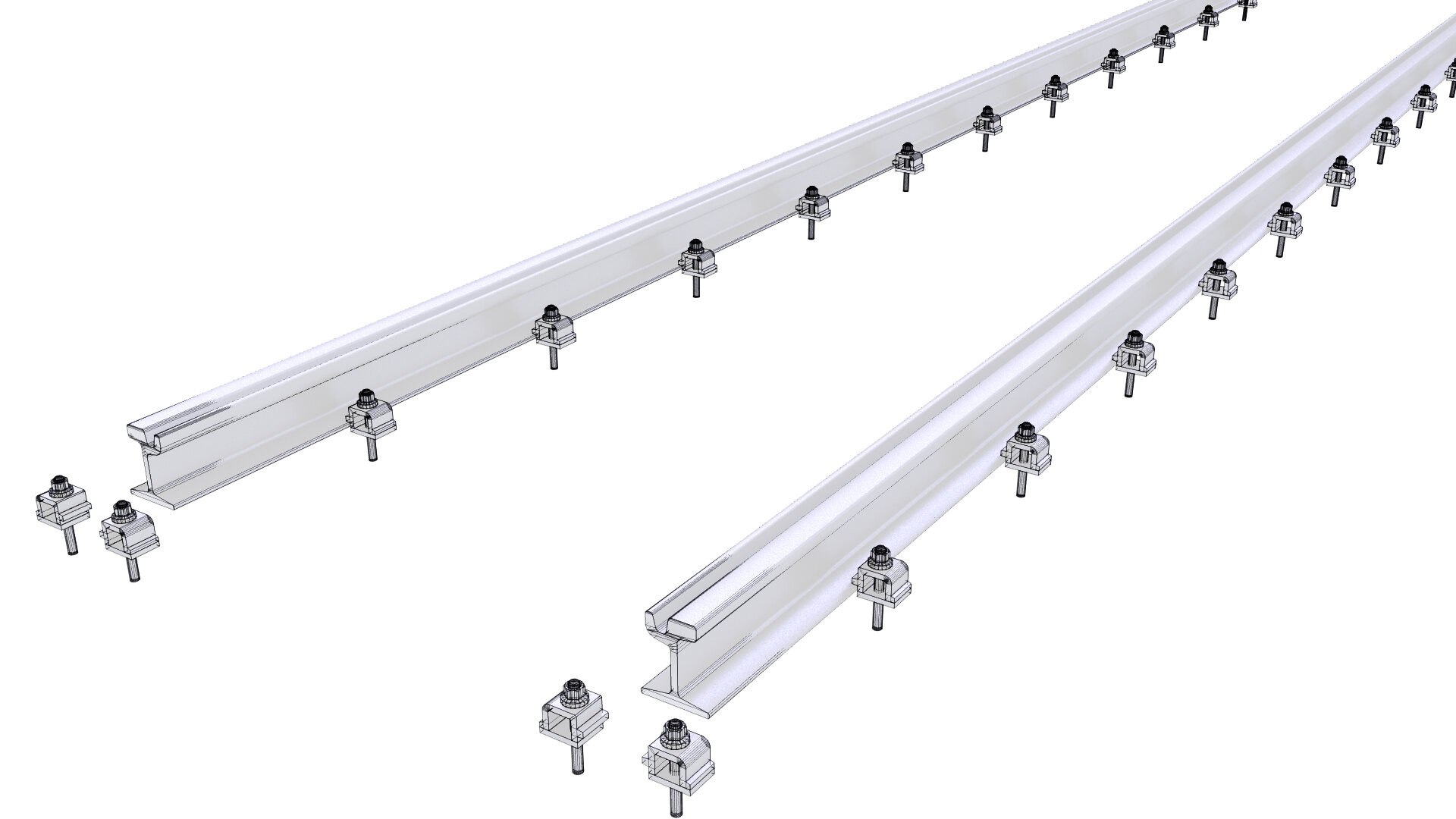 3D Tram Track 33 - TurboSquid 2096392