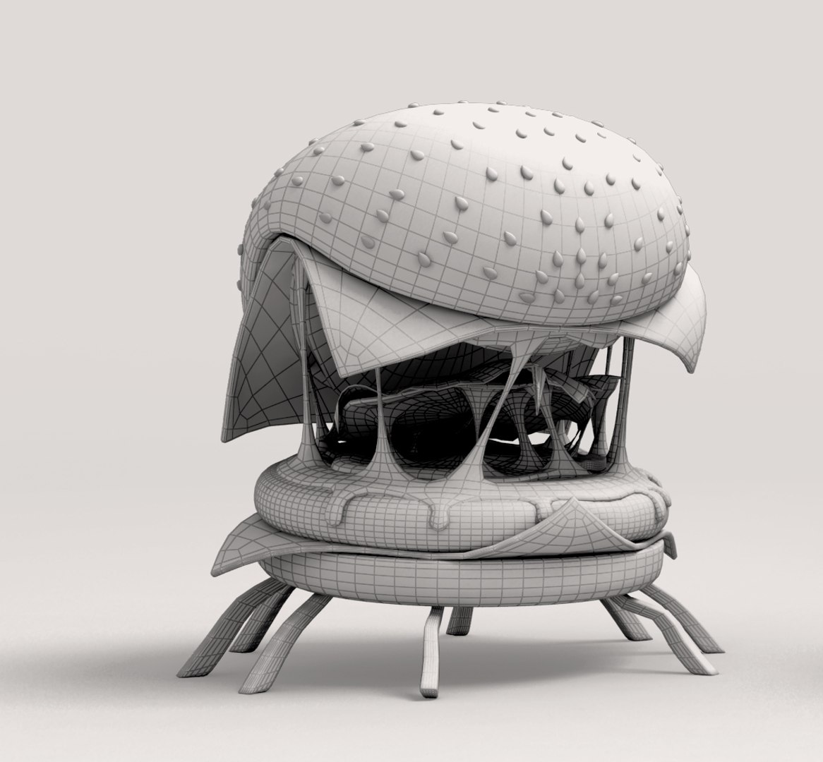 Cheese Spider Monster 3d Max