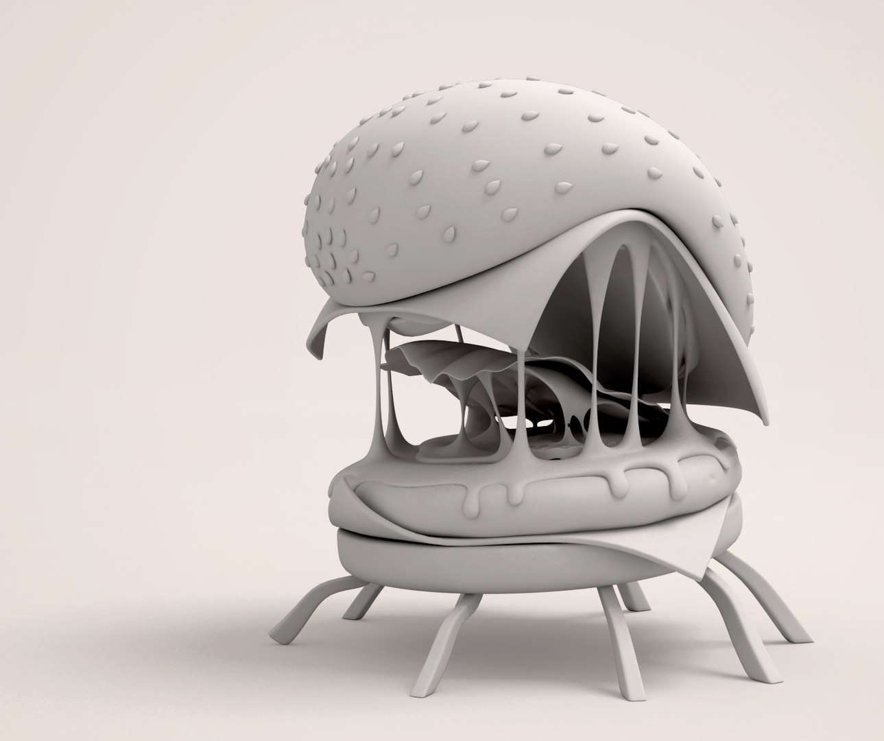 Cheese Spider Monster 3d Max
