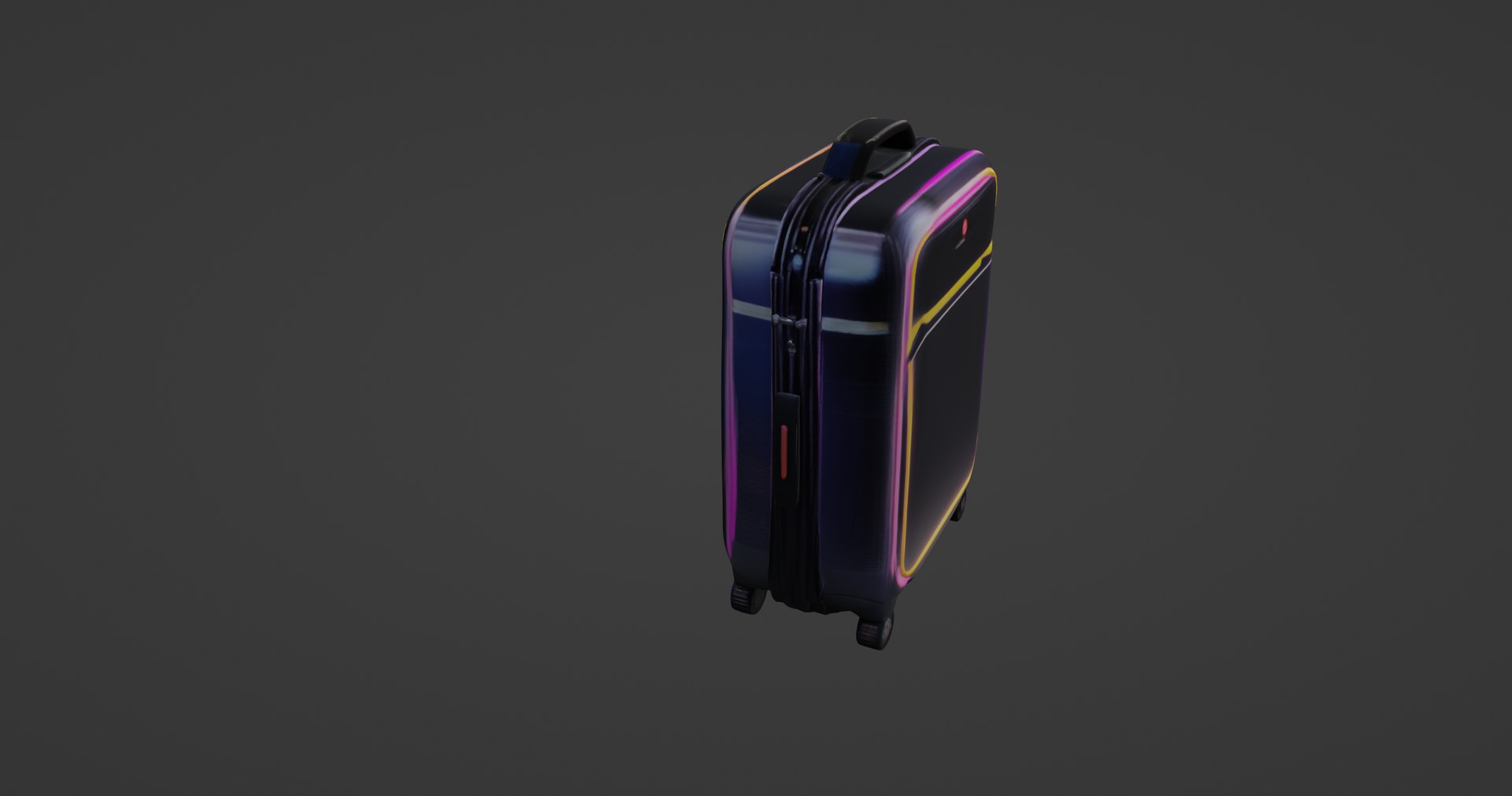 3D Model Futuristic Smart Suitcase With Sleek Neon Accents - TurboSquid ...