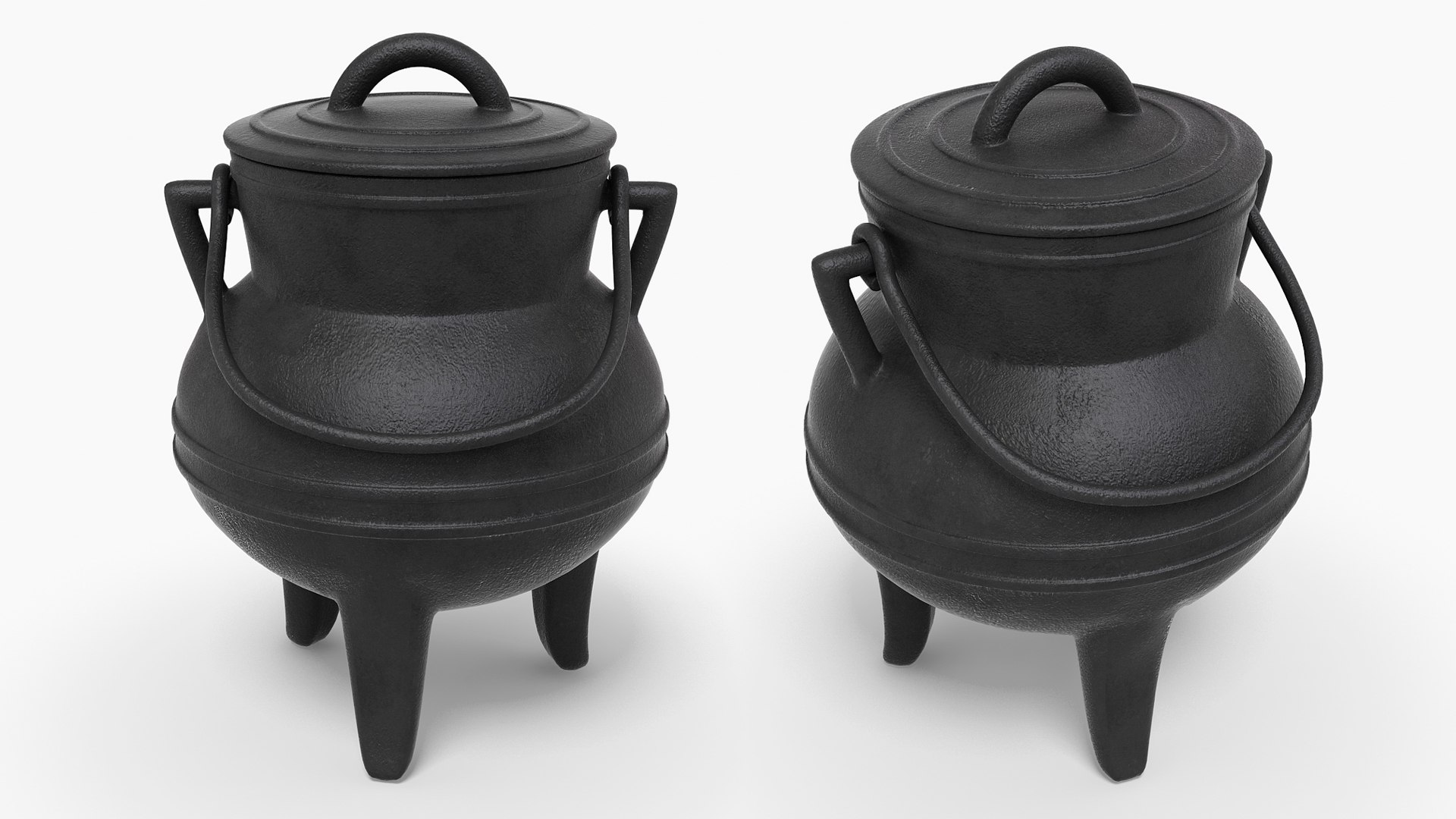 Iron Pots Collection 3D Model - TurboSquid 2345916