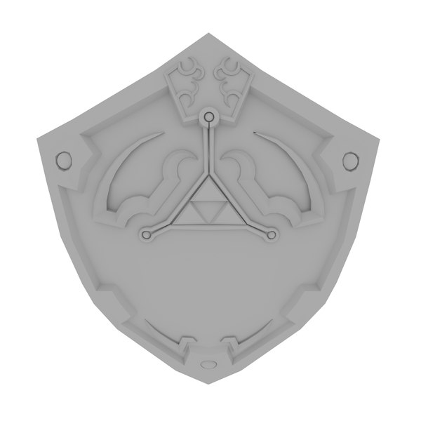 Hyrule shield 3D model - TurboSquid 1493222