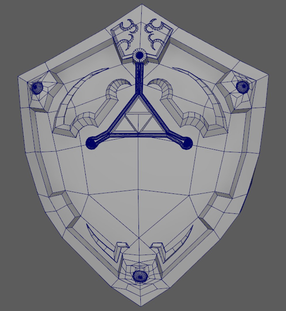 Hyrule Shield 3D Model - TurboSquid 1493222