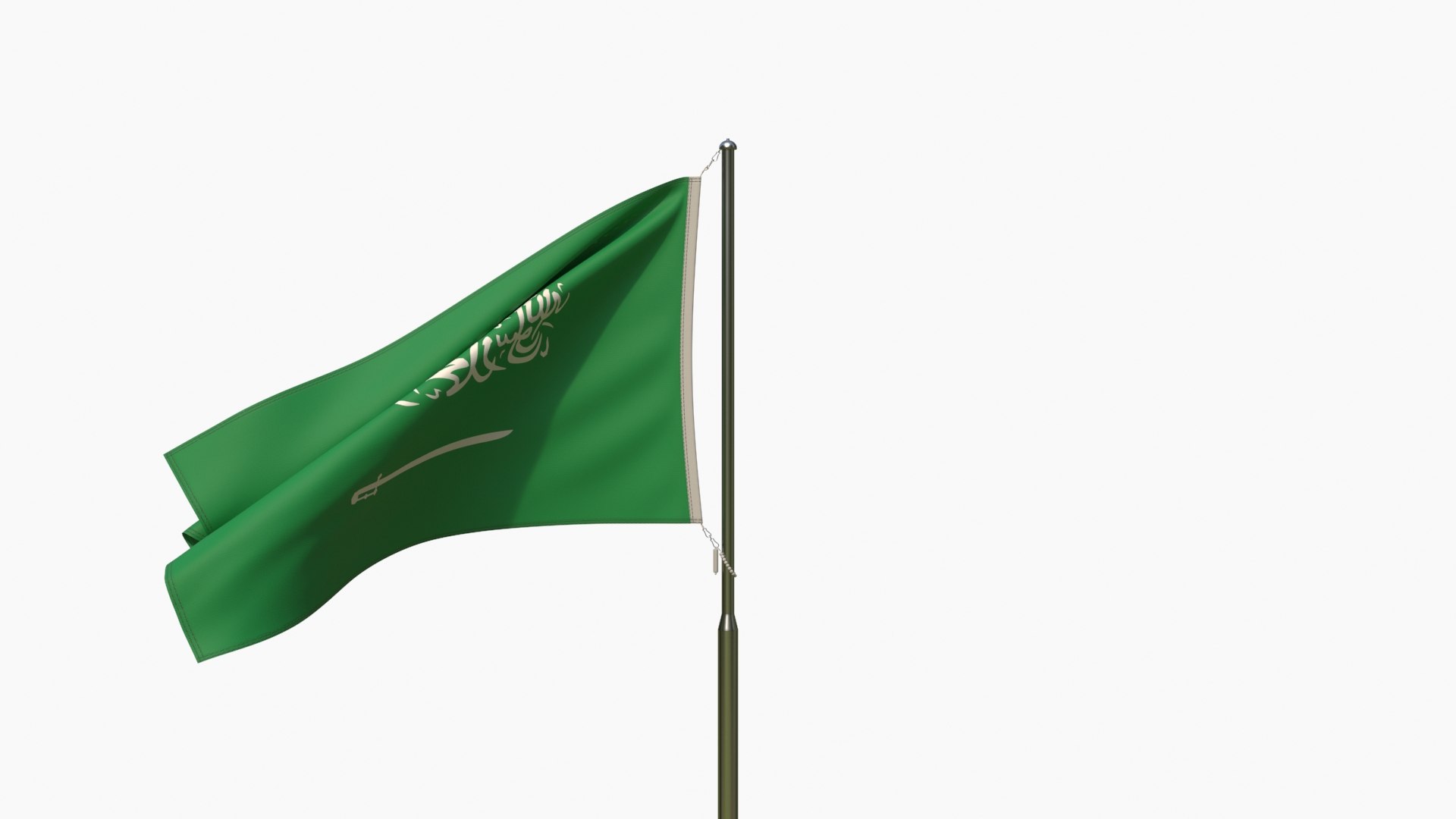 Animated Saudi Arabia Flag 3D - TurboSquid 1798775