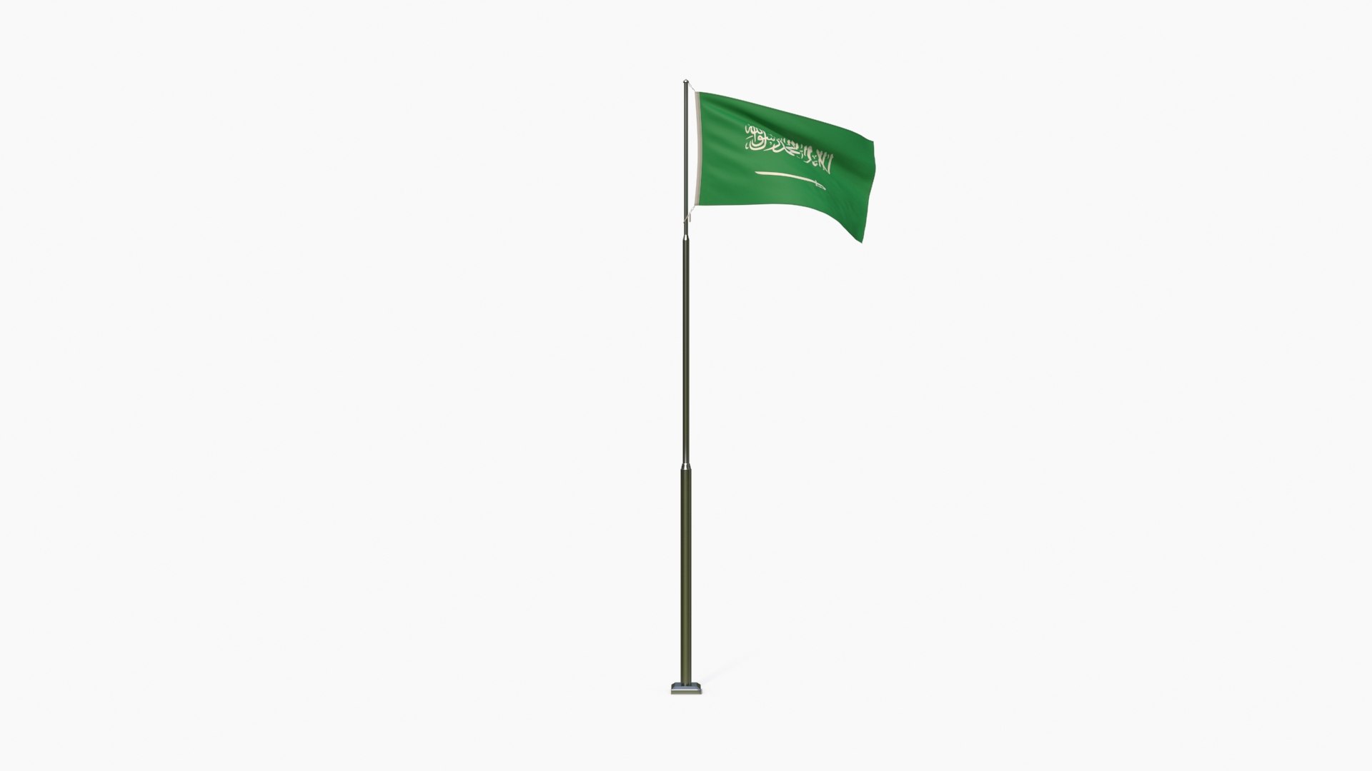 Animated Saudi Arabia Flag 3D - TurboSquid 1798775