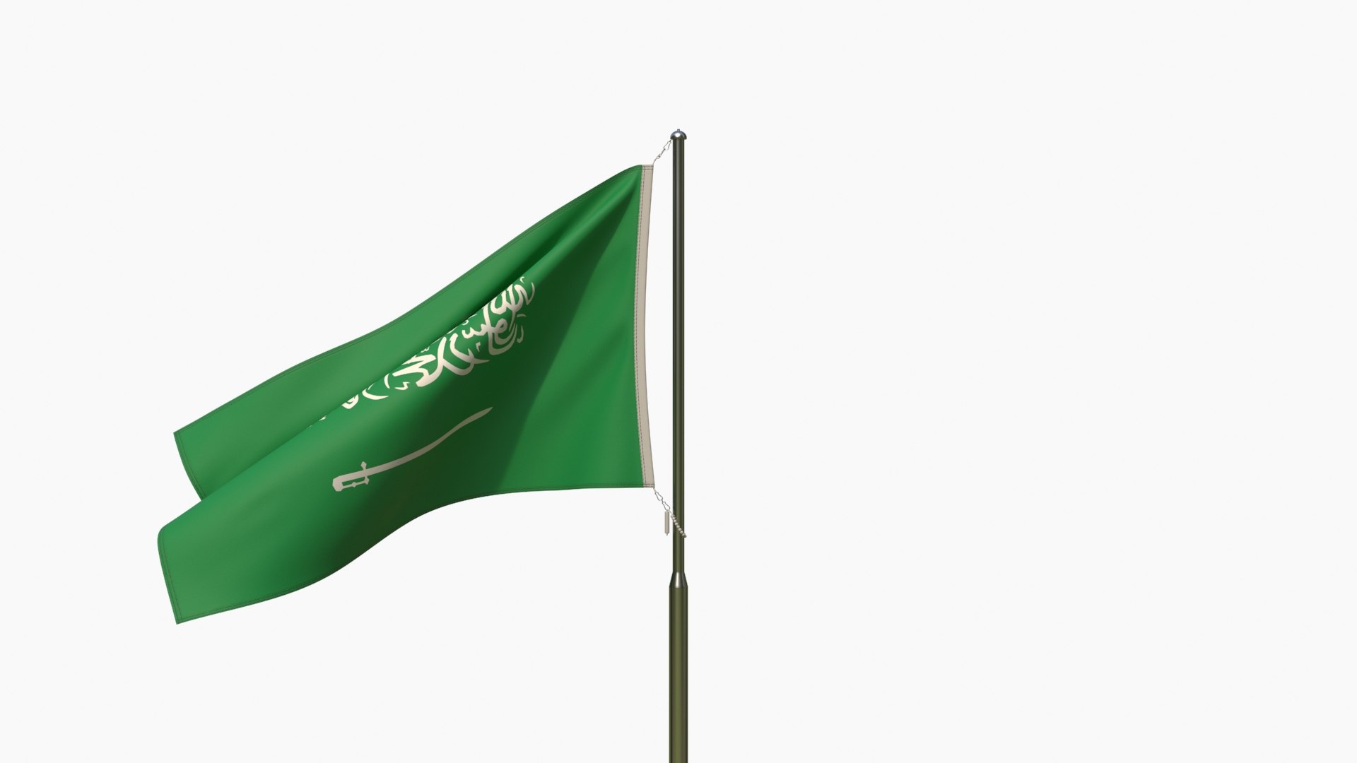 Animated Saudi Arabia Flag 3D - TurboSquid 1798775
