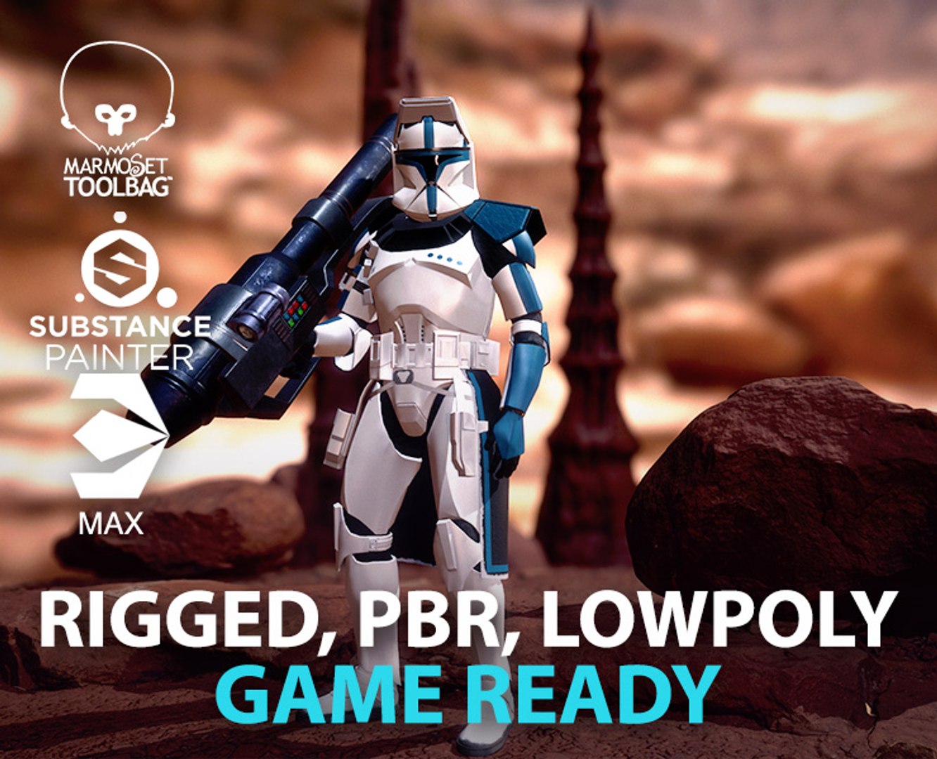 Clone Heavy Trooper 3D Model - TurboSquid 1761654
