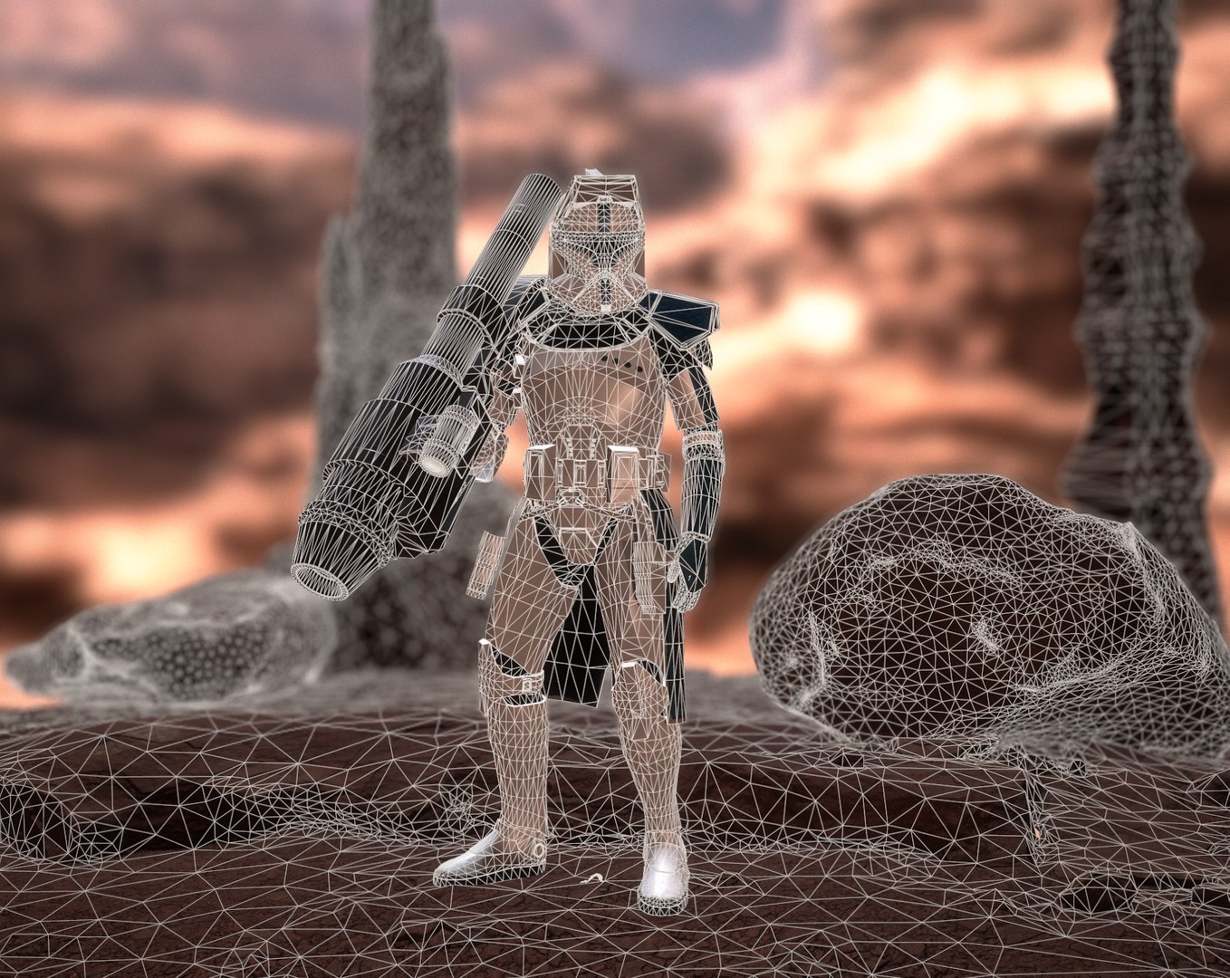 Clone Heavy Trooper 3D Model - TurboSquid 1761654