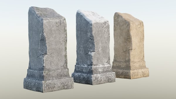 Free Broken Stone Pillars 3D - TurboSquid 1991858