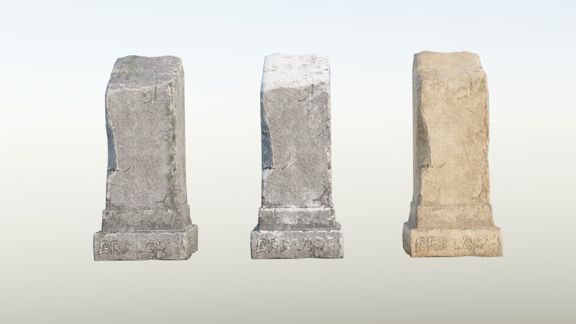 Free Broken Stone Pillars 3D - TurboSquid 1991858