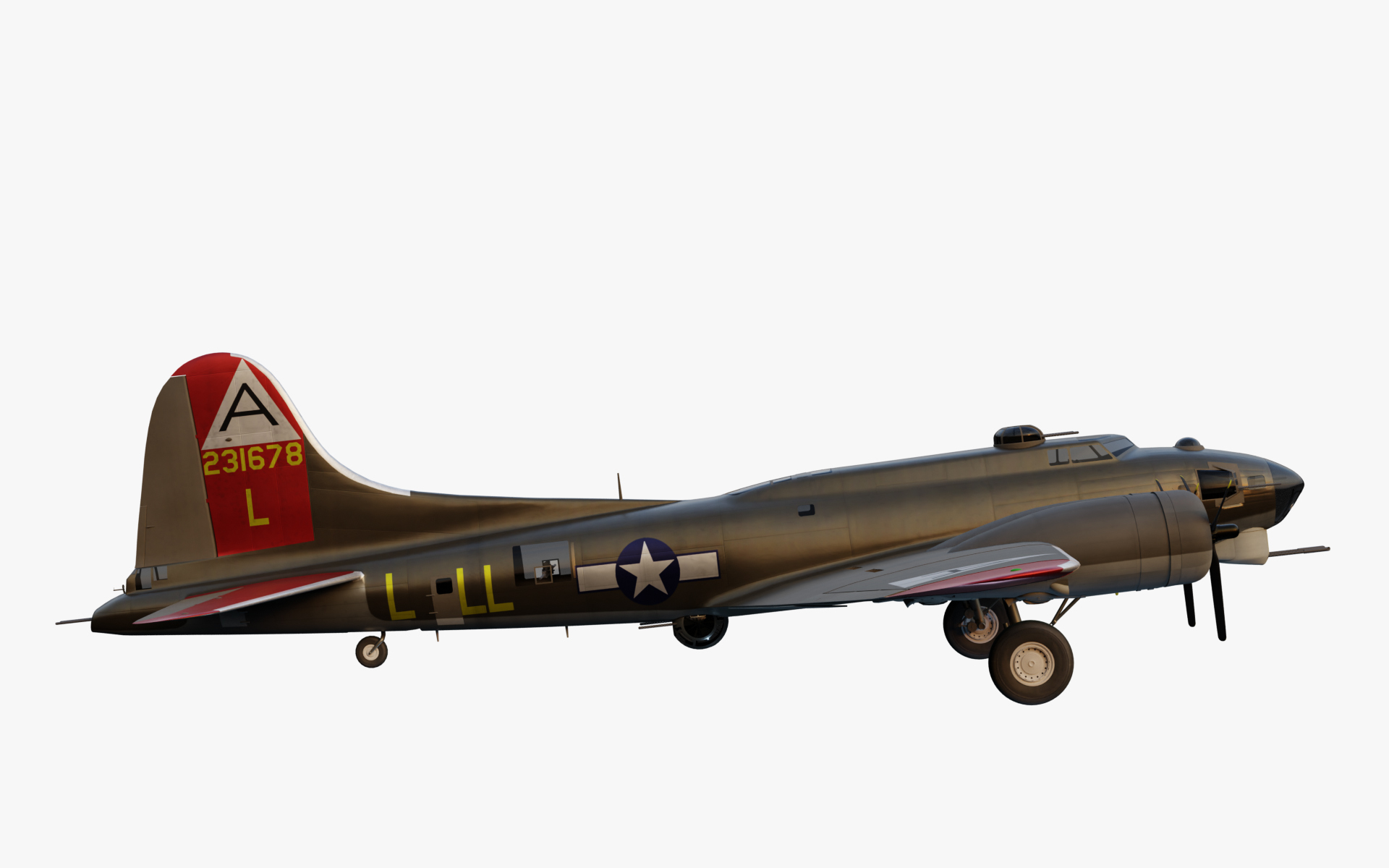 b-17g flying fortress b-17 3d 3ds