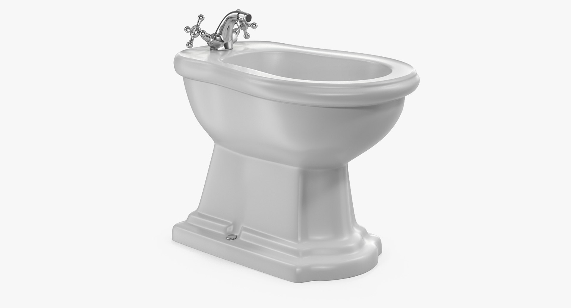 Old Style Classic Bidet 3D Model - TurboSquid 1216886