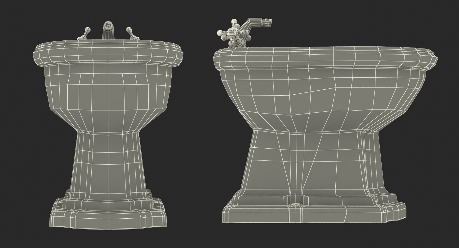 Old Style Classic Bidet 3D Model - TurboSquid 1216886