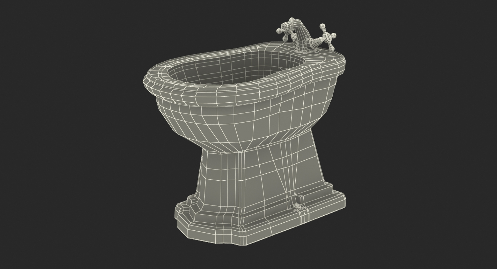 Old Style Classic Bidet 3D Model - TurboSquid 1216886