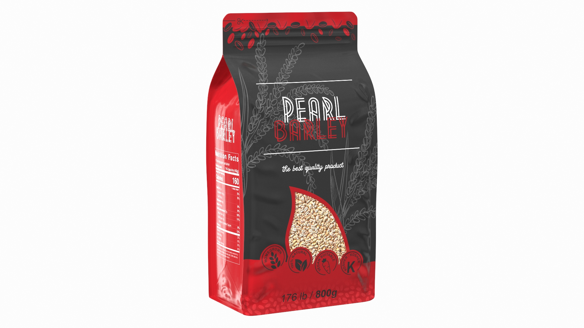 Pearl Barley Package 3D Model - TurboSquid 1812172