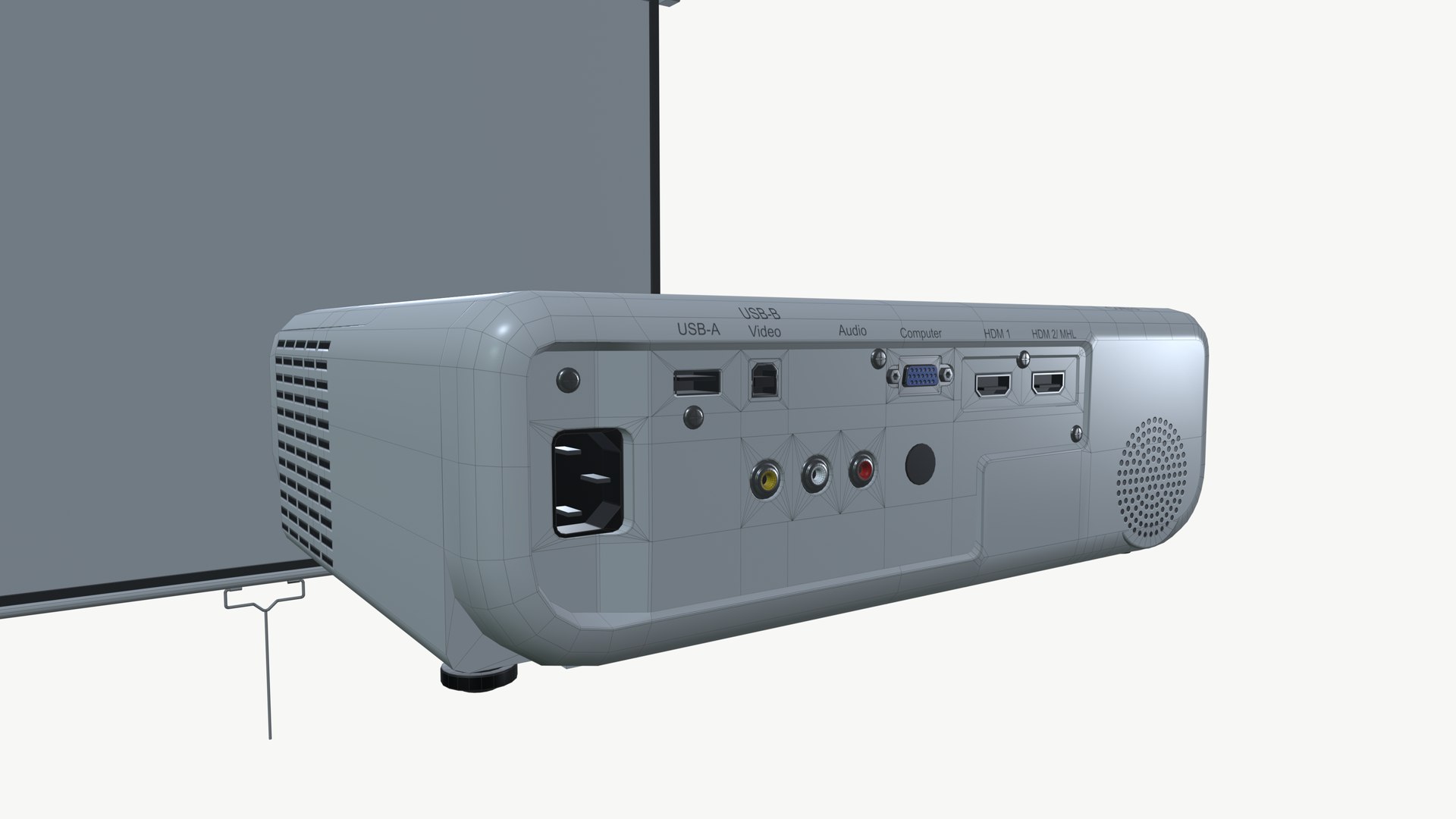 Projector 3D Model - TurboSquid 2338324
