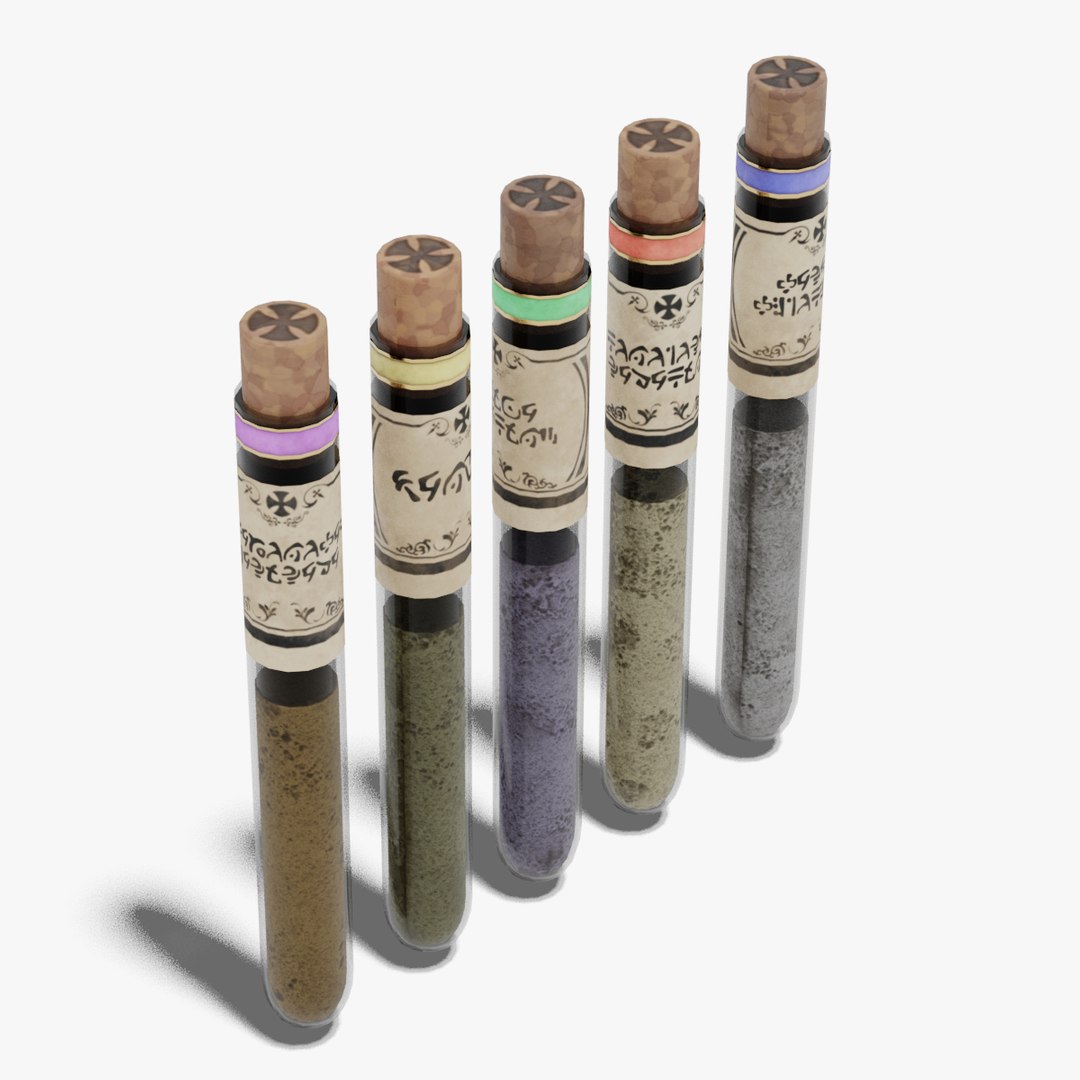 modelo 3d OB 00 16 vampire hunter five test tubes - TurboSquid 1981619