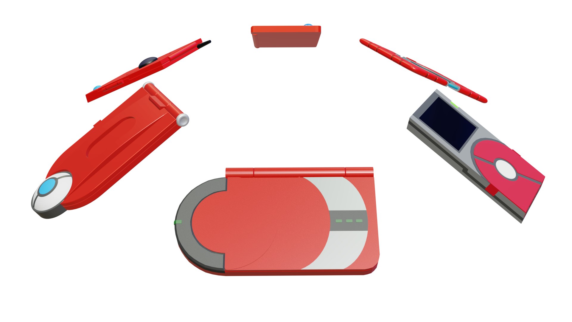 3D Pokedex Collection Kanto To Kalos Model - TurboSquid 2218246