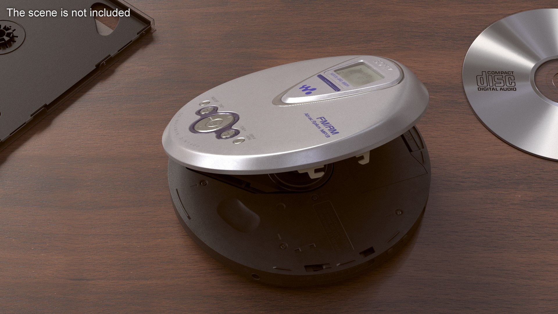 3D Walkman Sony Portable CD Player Open Model - TurboSquid 2325169