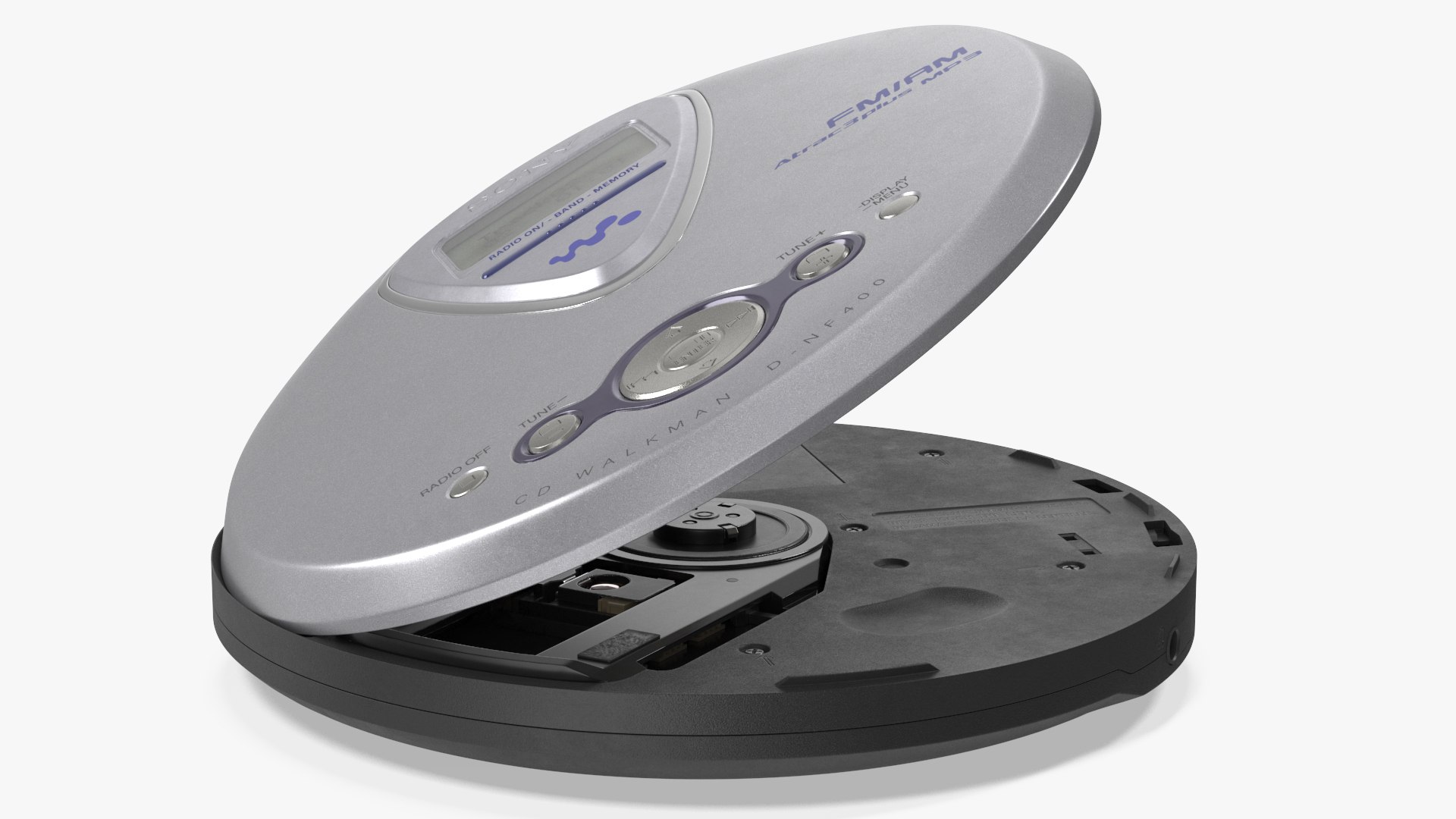 3D Walkman Sony Portable CD Player Open Model - TurboSquid 2325169