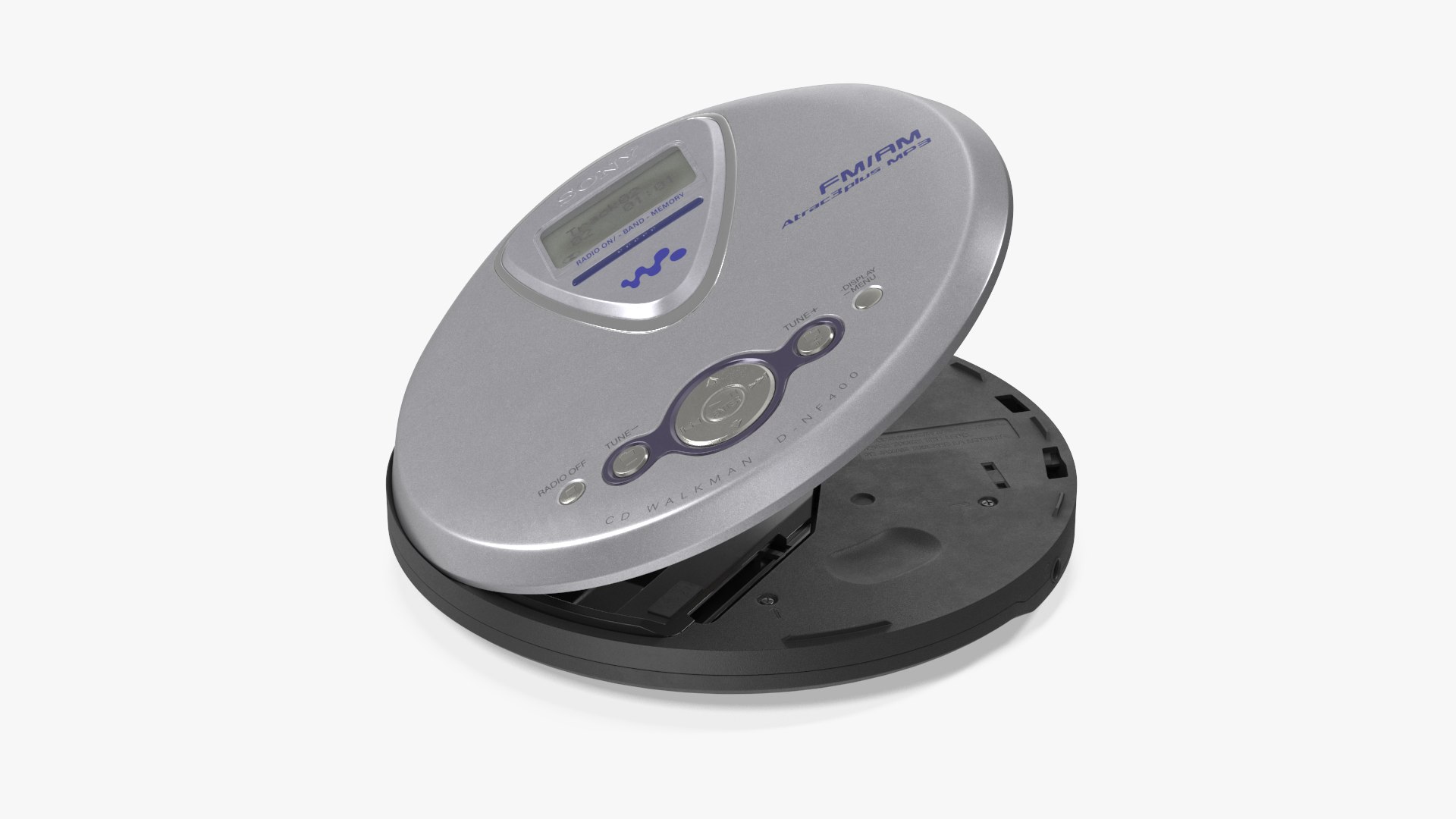 3D Walkman Sony Portable CD Player Open Model - TurboSquid 2325169