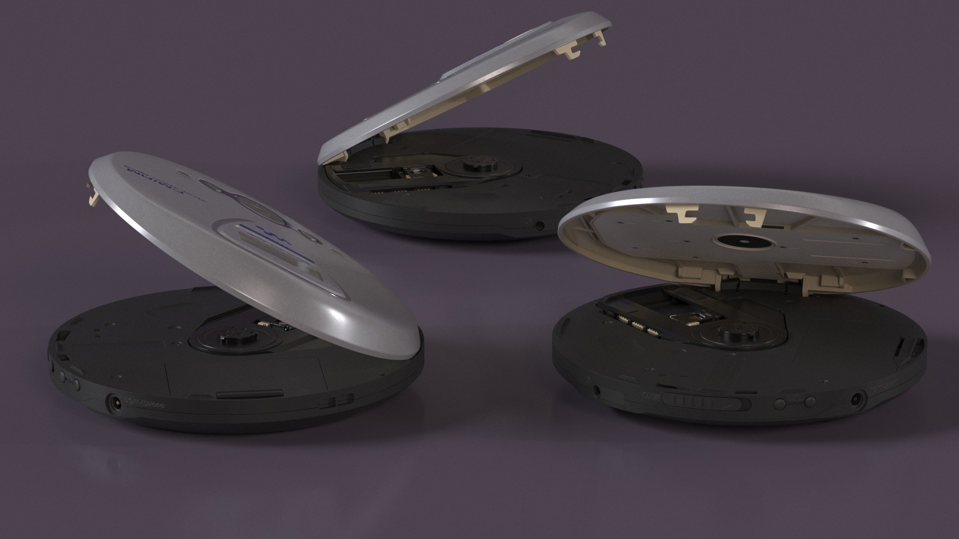 3D Walkman Sony Portable CD Player Open Model - TurboSquid 2325169