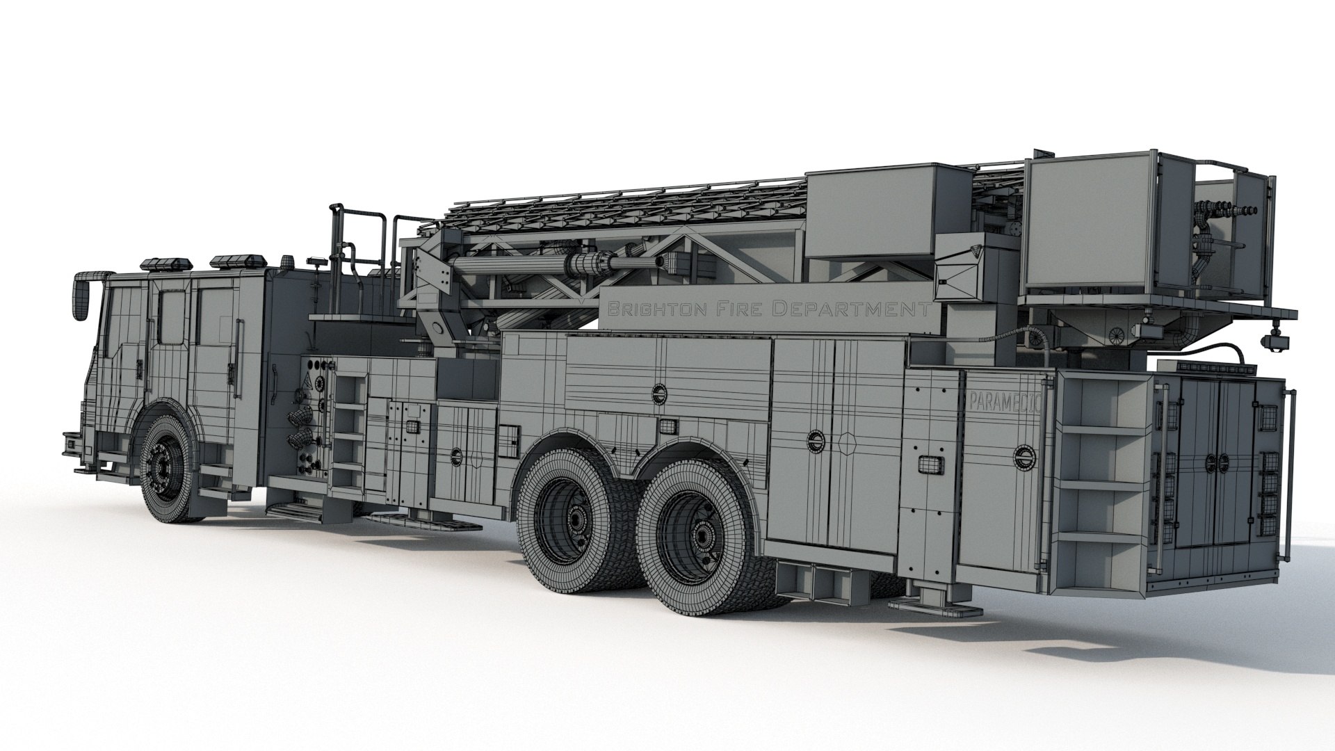 3D Model Brighton Fire Aerial Pierce - TurboSquid 2291480