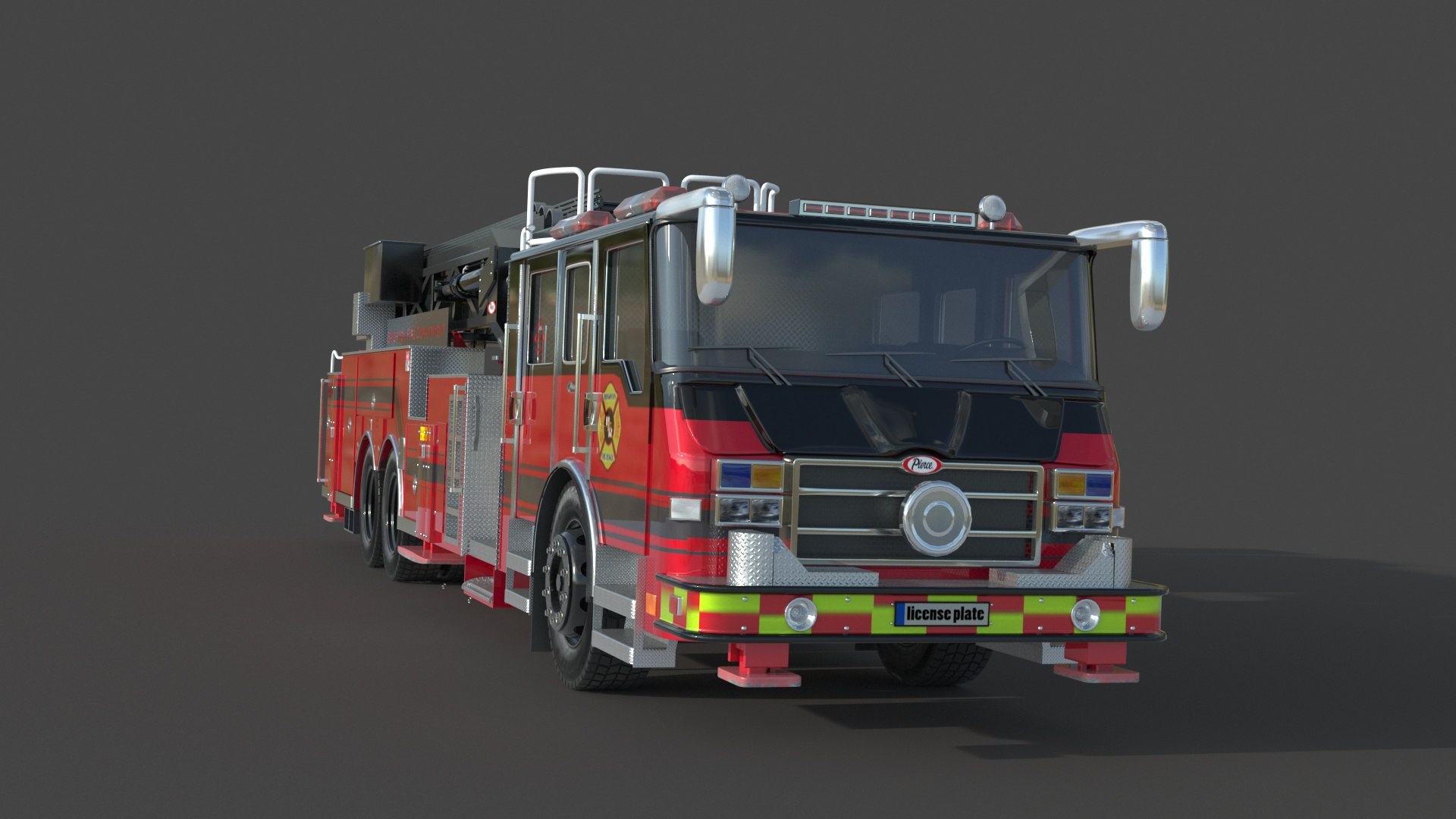 3D Model Brighton Fire Aerial Pierce - TurboSquid 2291480
