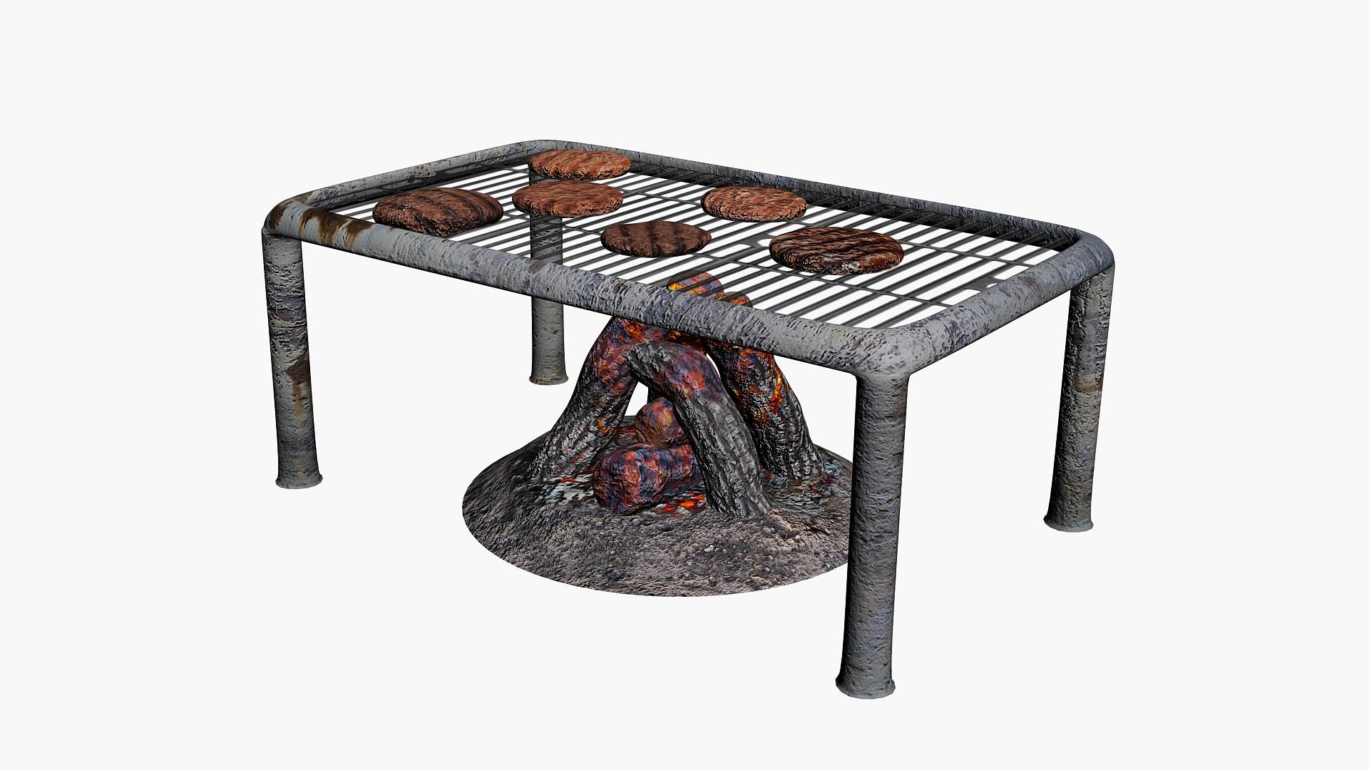 3D Grilled Hamburger model - TurboSquid 2081662