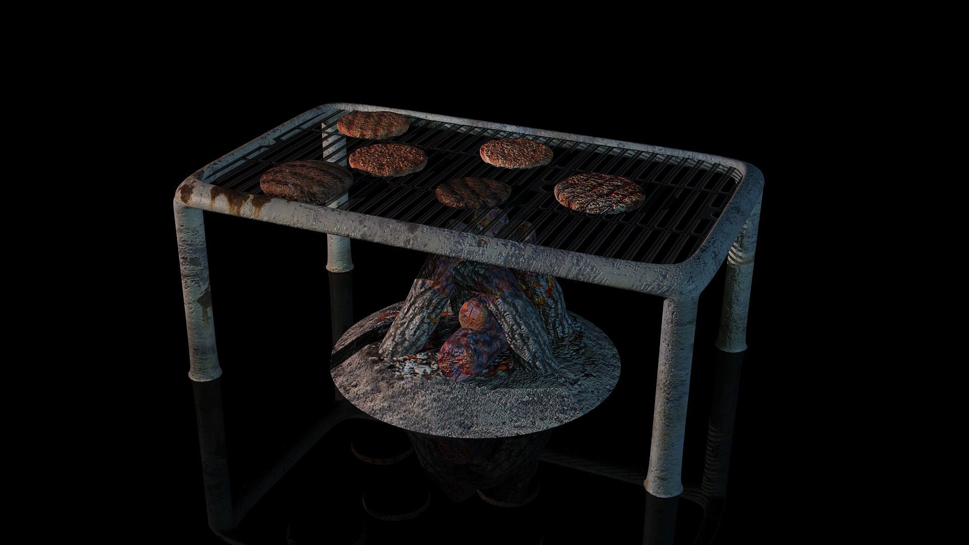 3D Grilled Hamburger model - TurboSquid 2081662