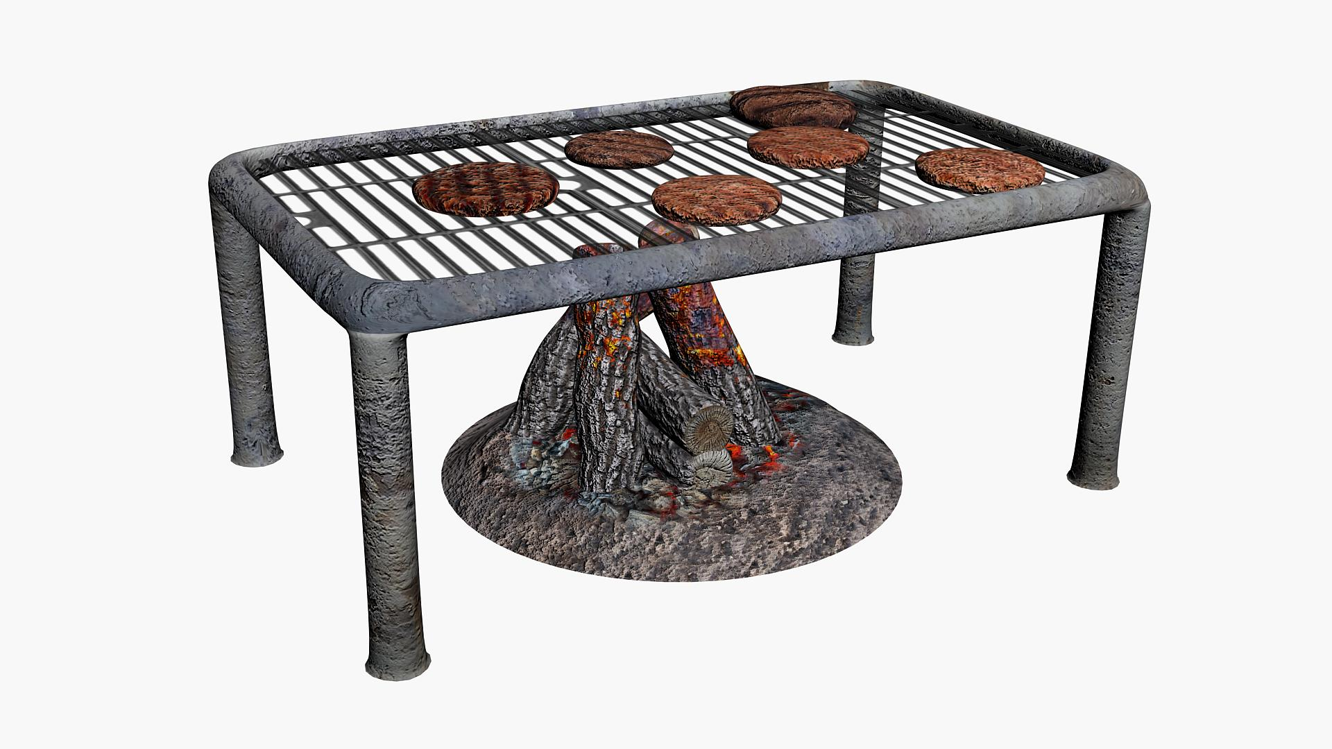 3D Grilled Hamburger model - TurboSquid 2081662