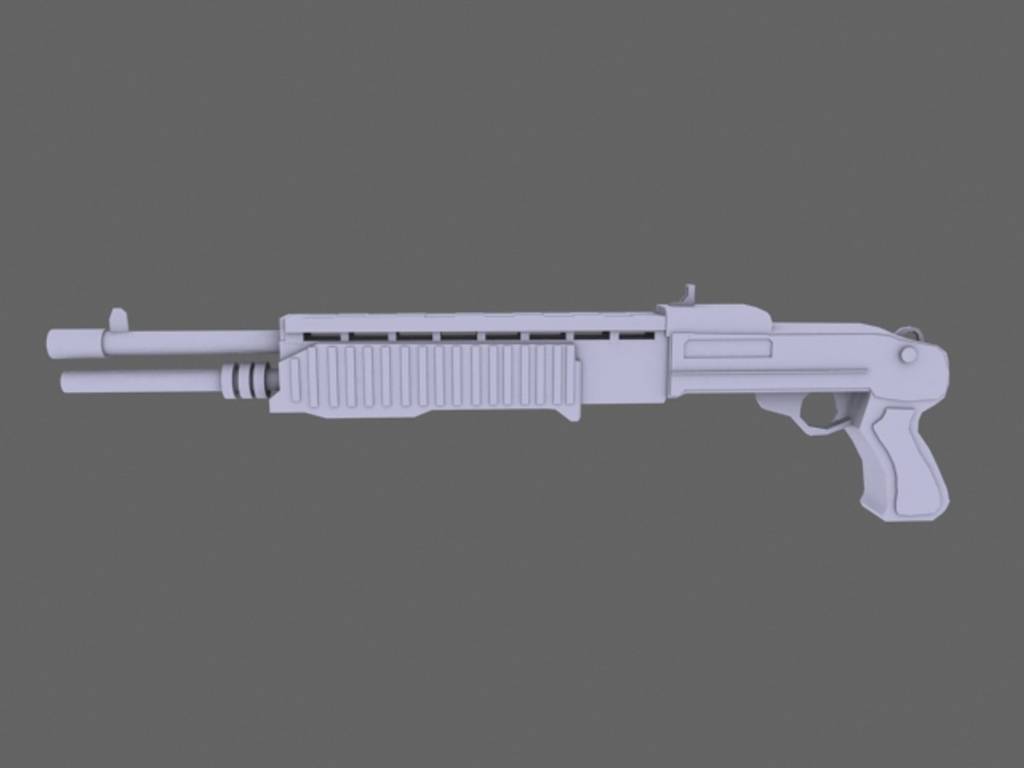s 12 shotgun 3d model