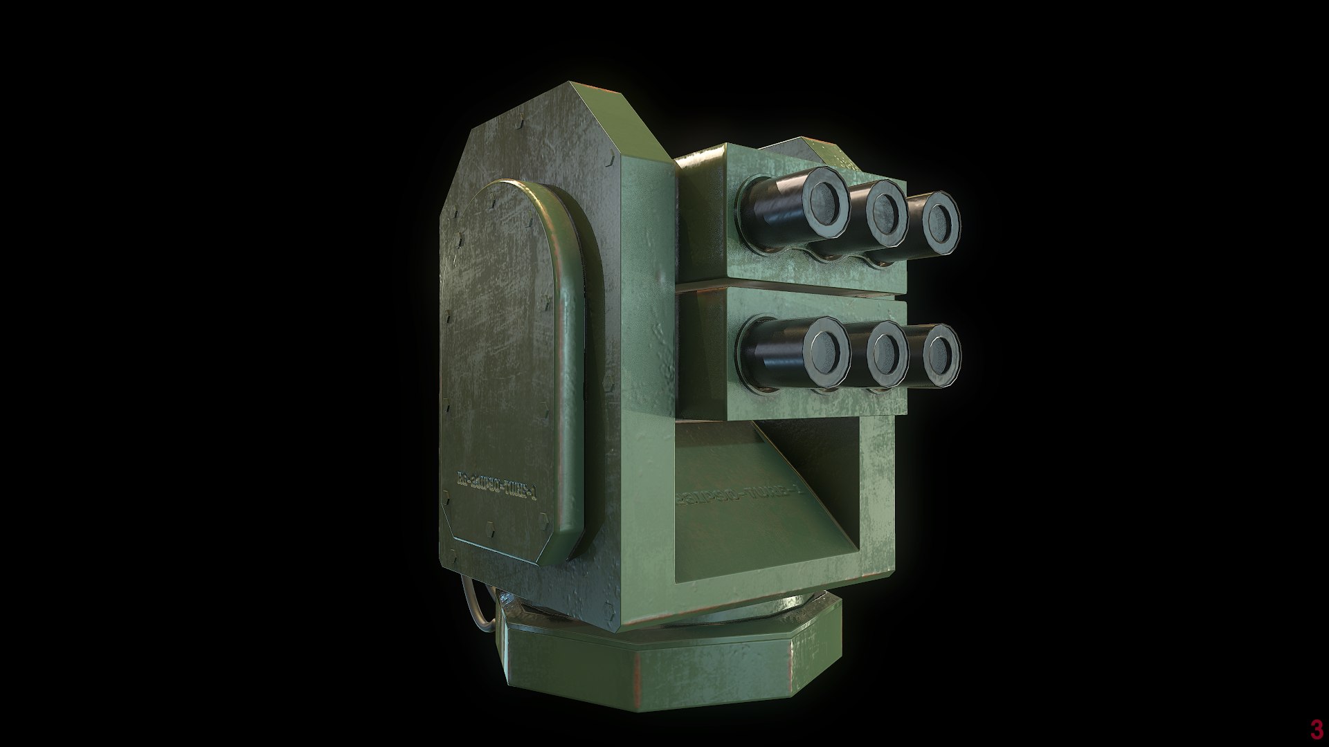 Turret 3D model - TurboSquid 1477051