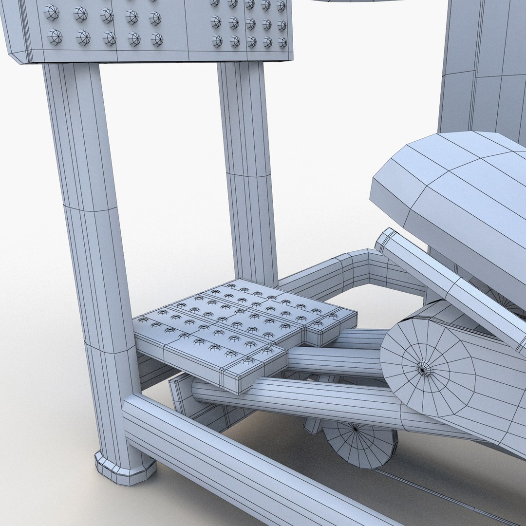 Seated Leg Press 3d 3ds