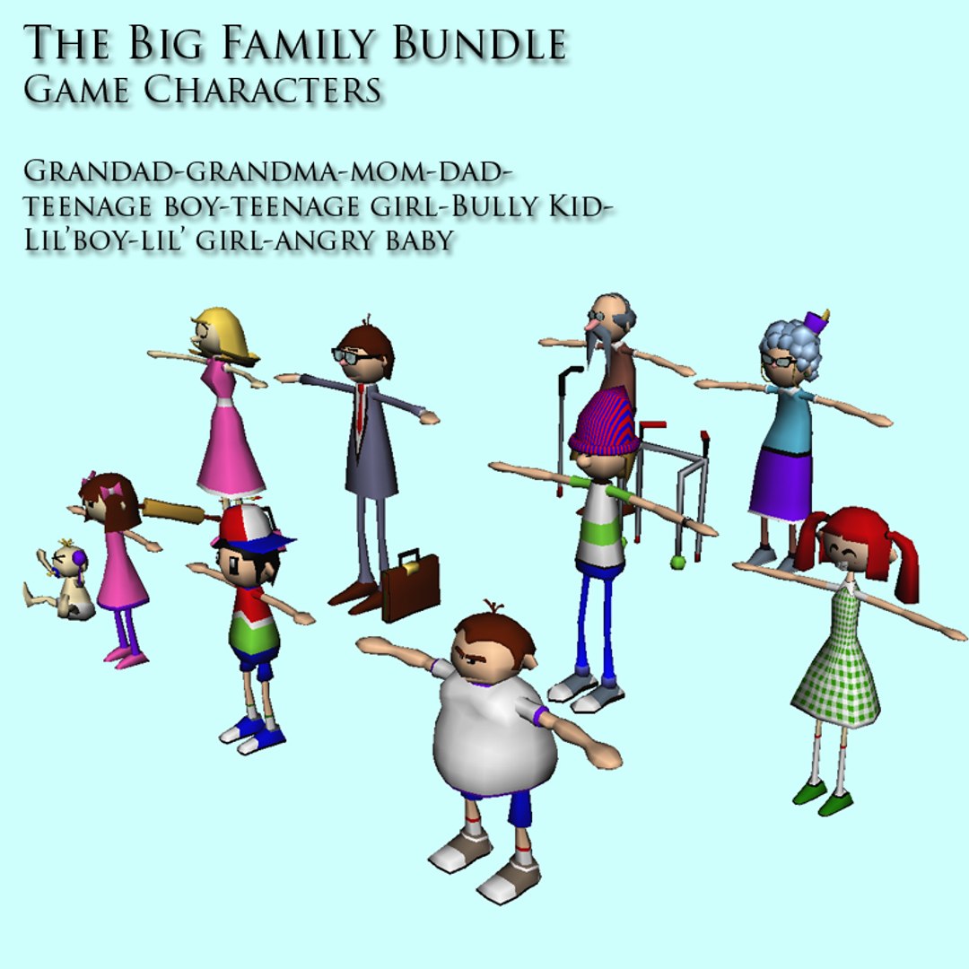 3d Big Family Pack