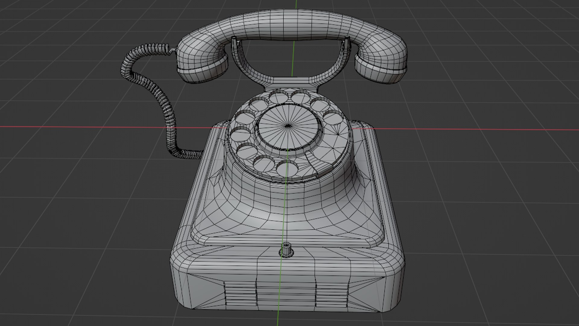Rotary Phone Model 3D Model - TurboSquid 2134819