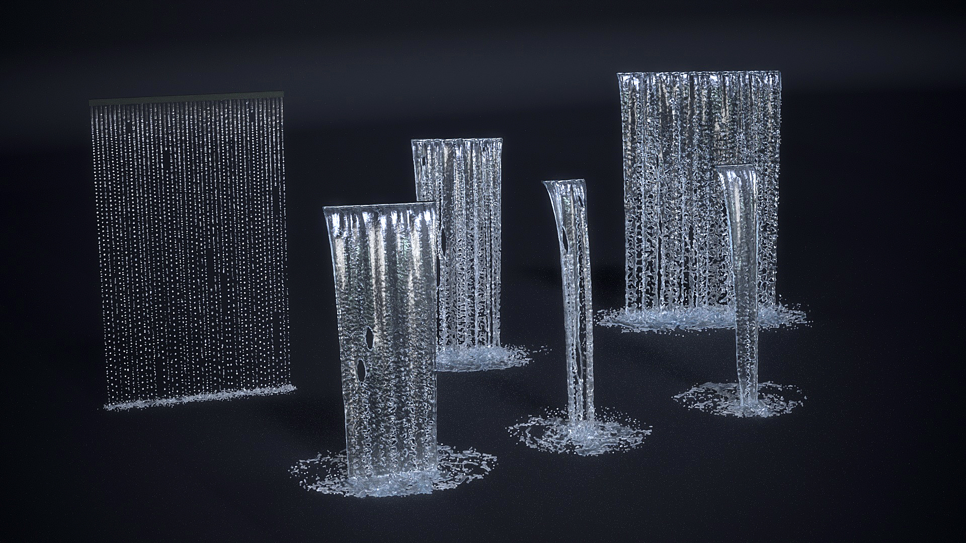 3D Animated Waterfalls - TurboSquid 2226580