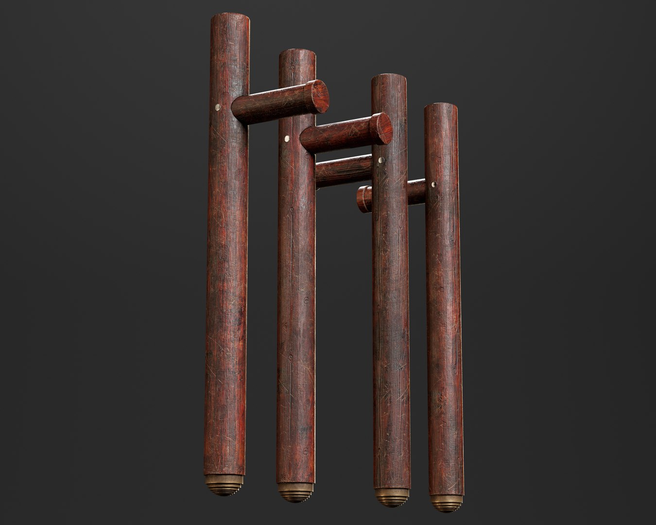 Asian Tonfas Weapon 3D - TurboSquid 2357999