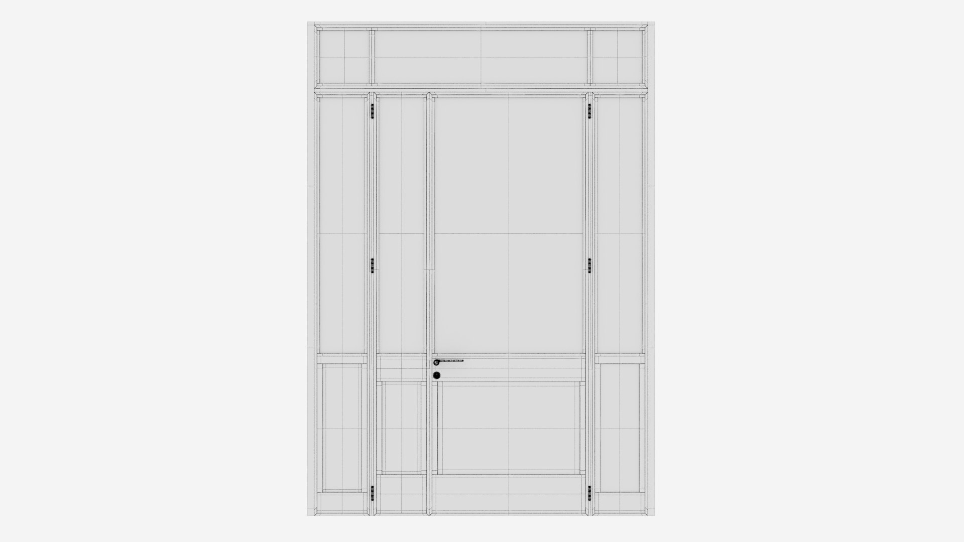 3D Aluminium Door 253 - TurboSquid 2047808