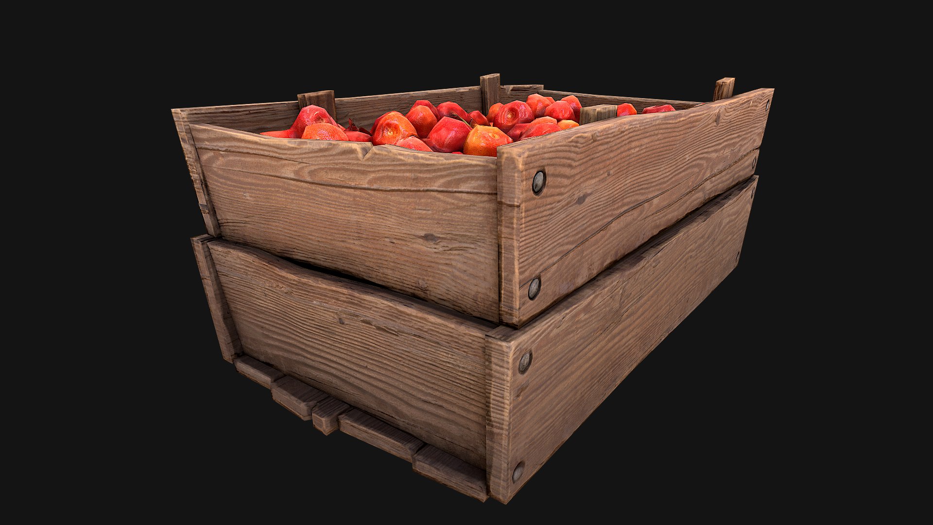 3D Cherries Crate Box - TurboSquid 1935919