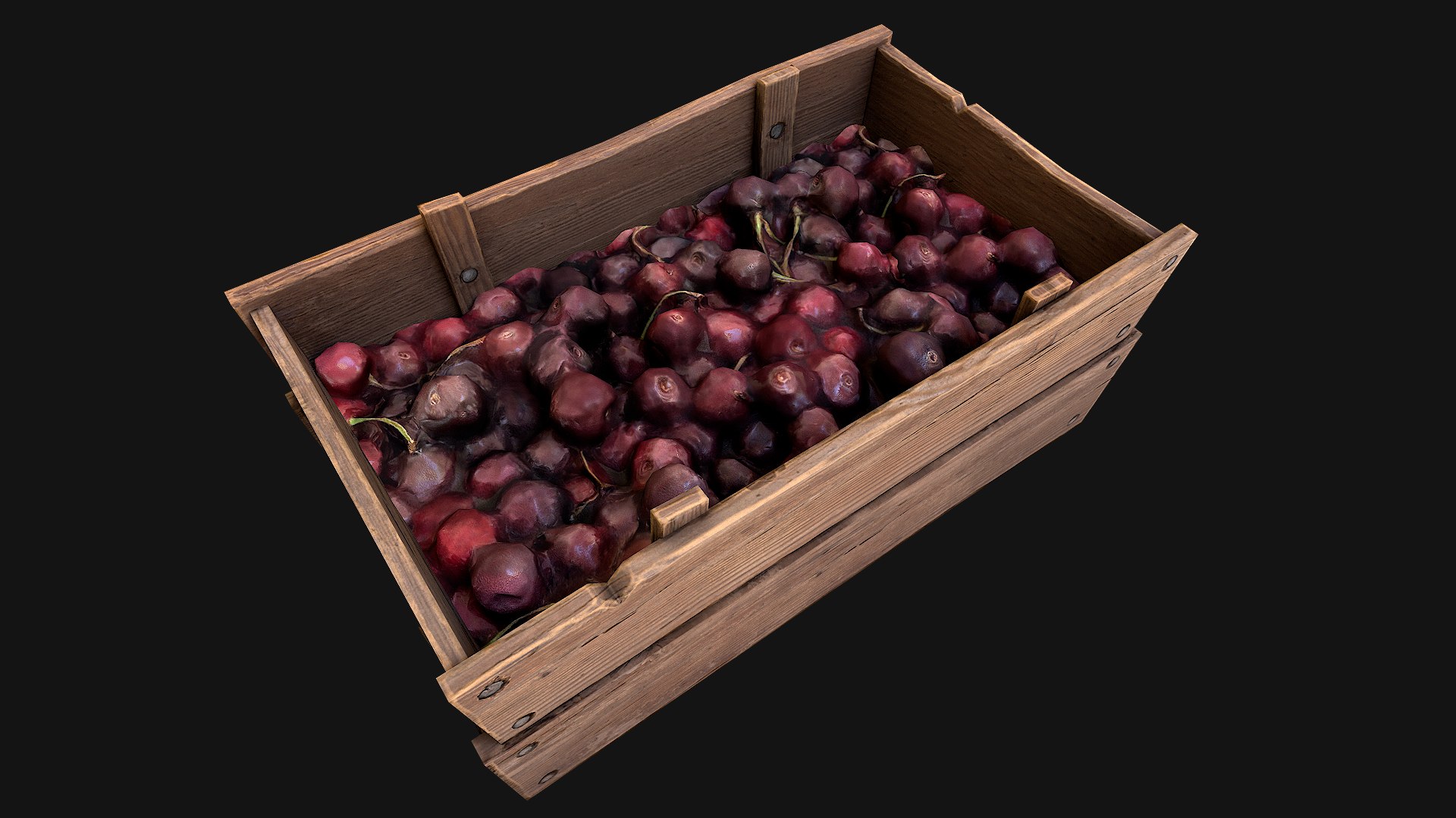 3D Cherries Crate Box - TurboSquid 1935919