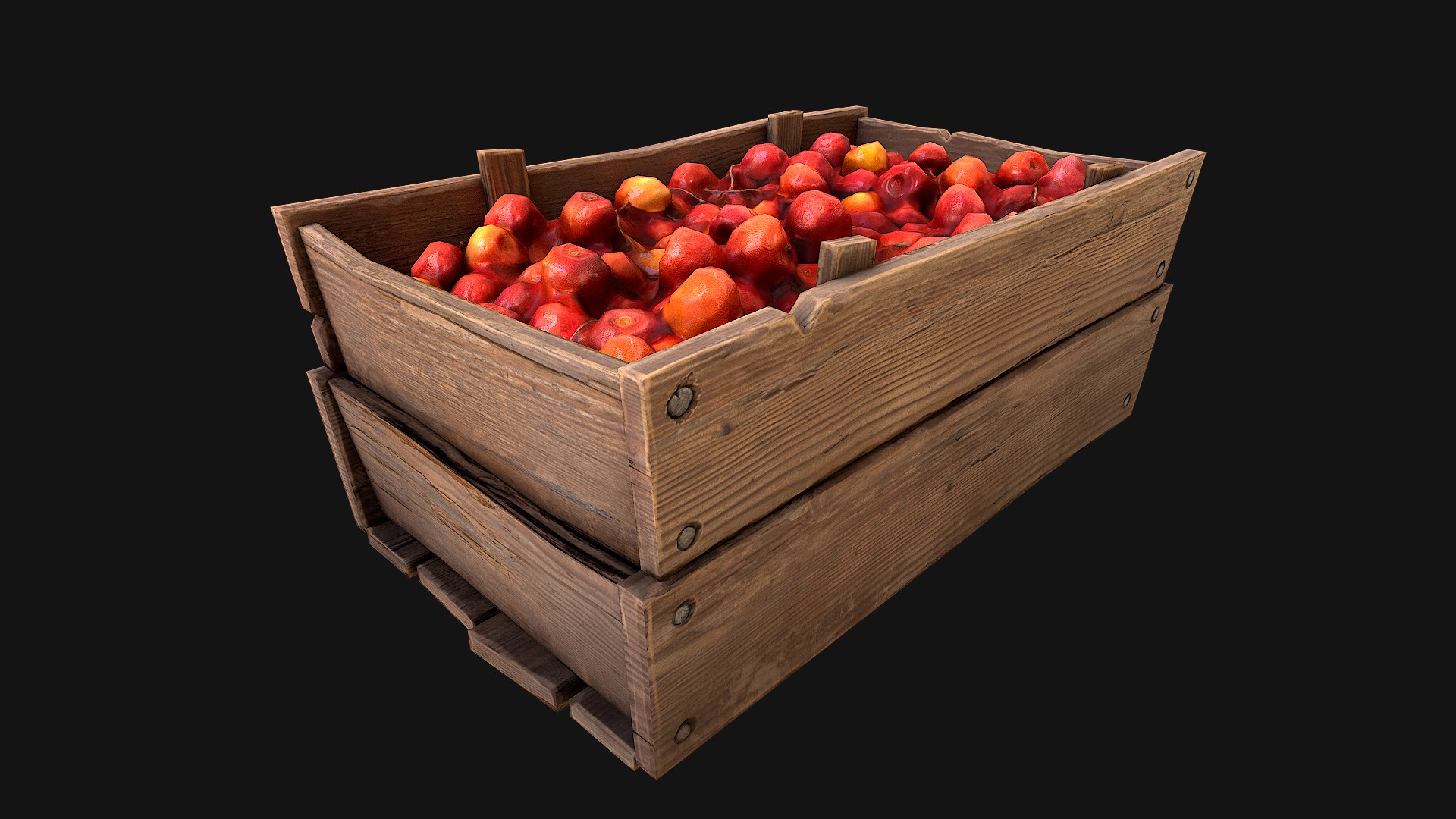 3D Cherries Crate Box - TurboSquid 1935919