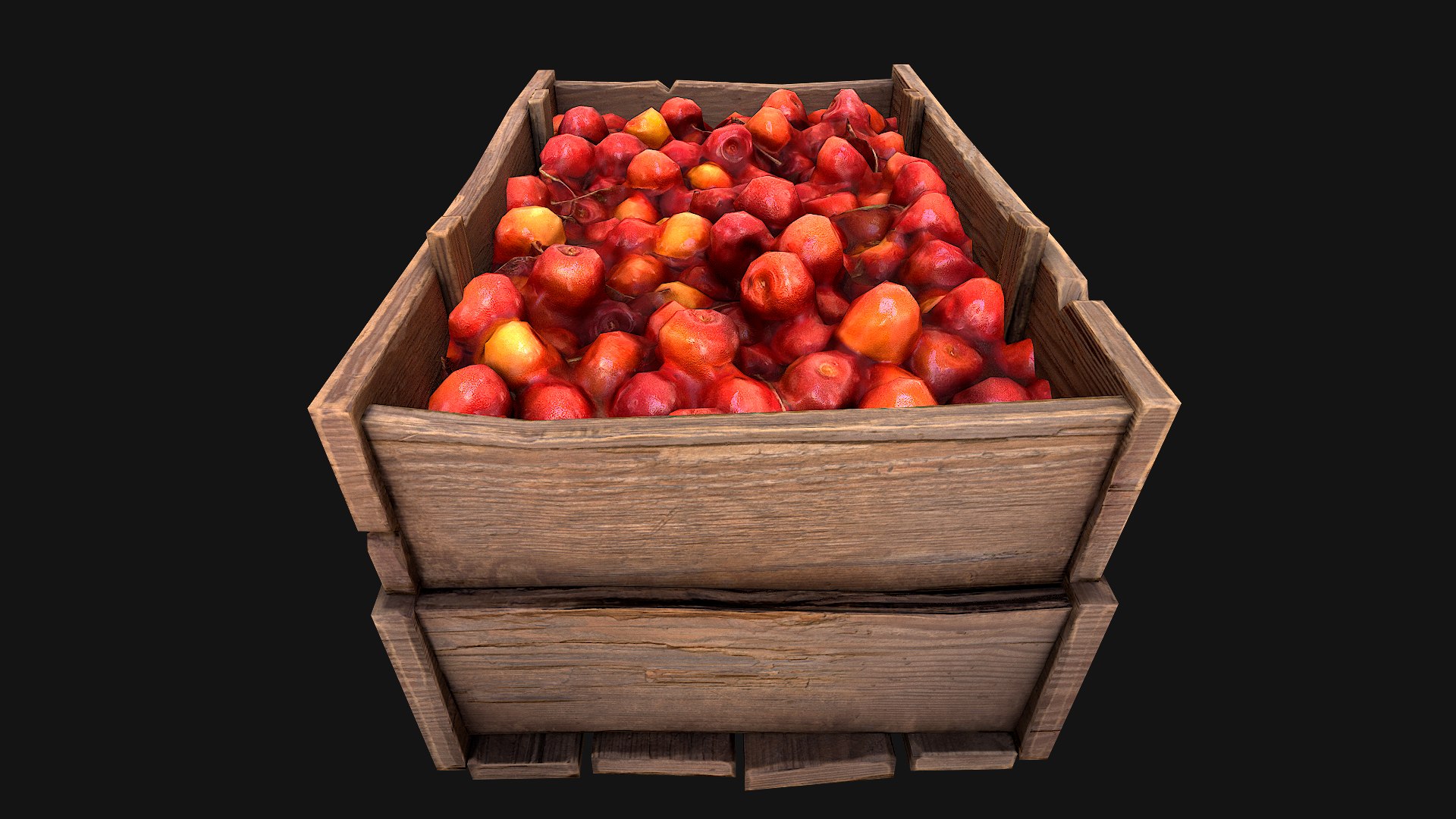 3D Cherries Crate Box - TurboSquid 1935919