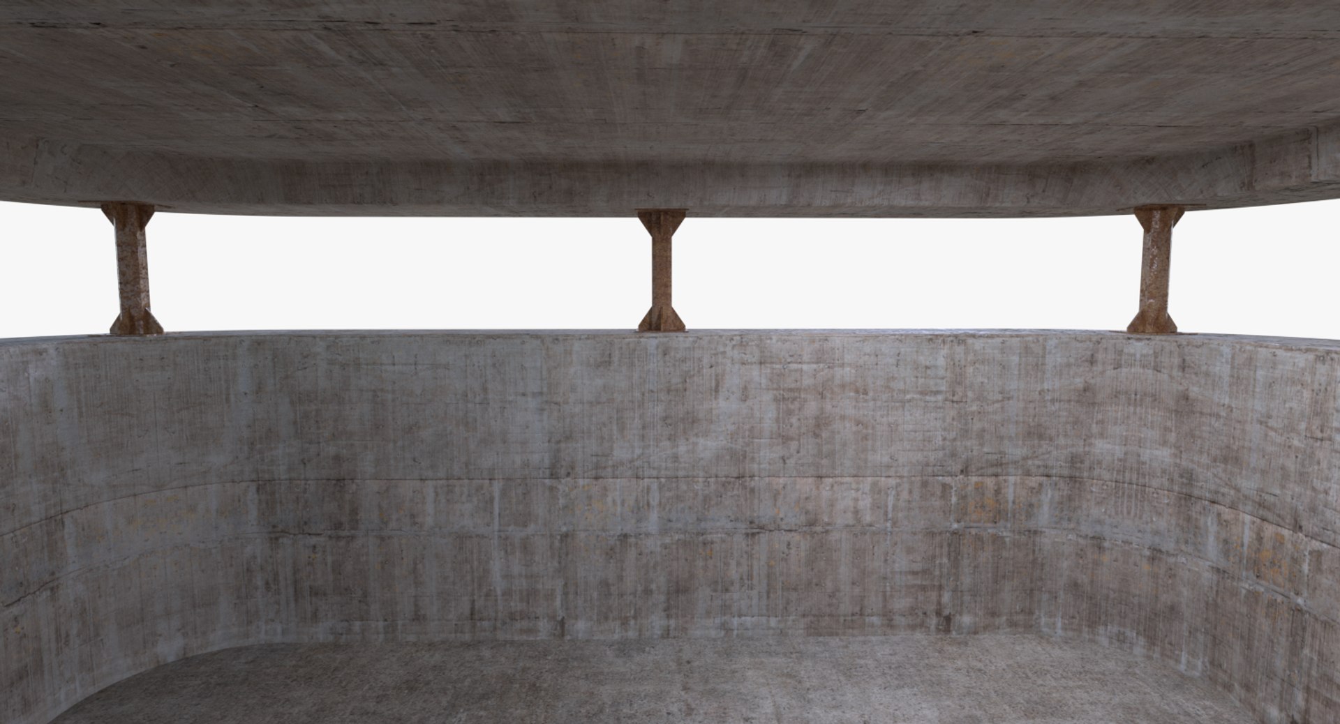 Bunker Blender Post 3d Obj