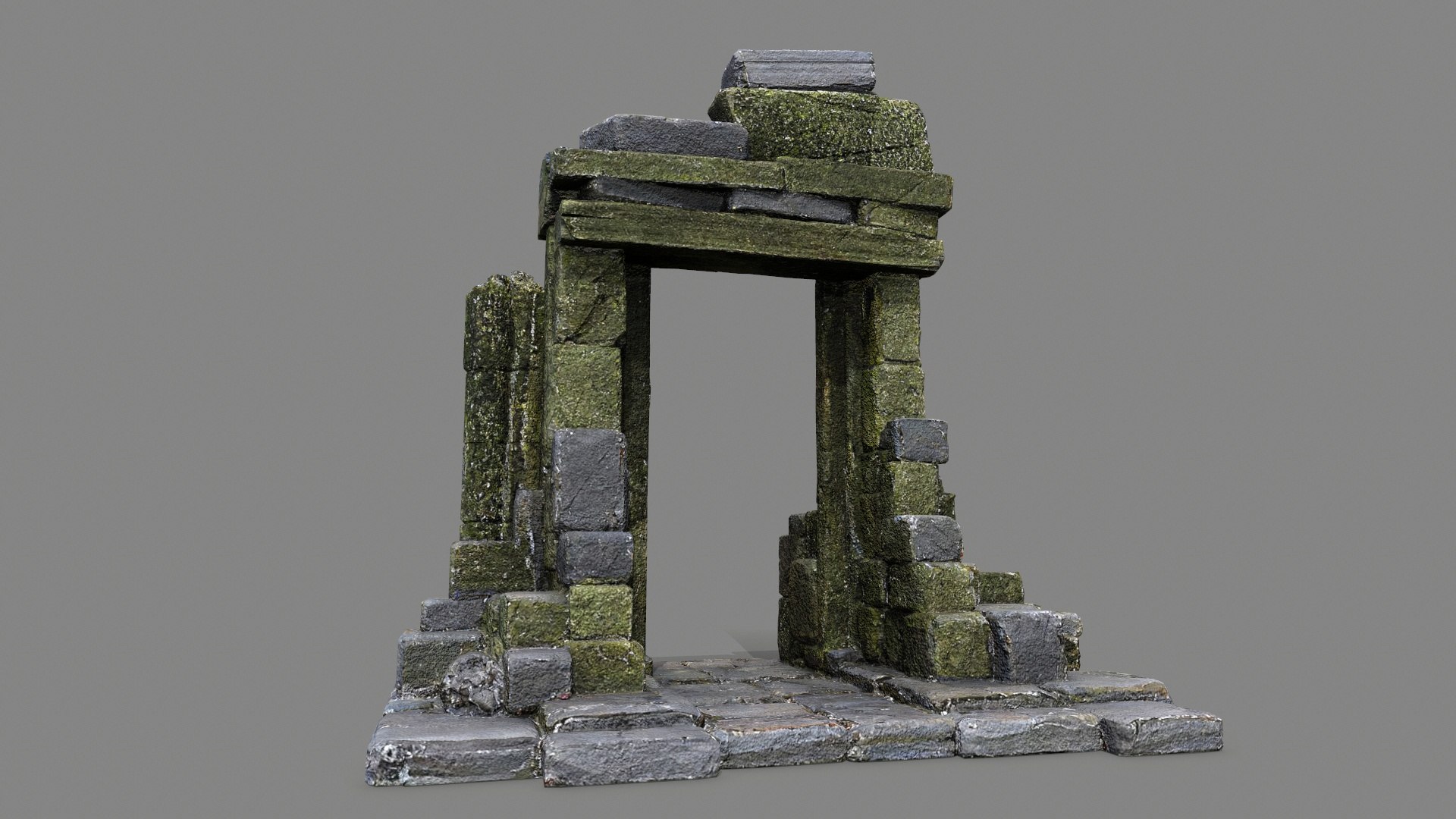3D Model Ruin Gate - TurboSquid 2216217