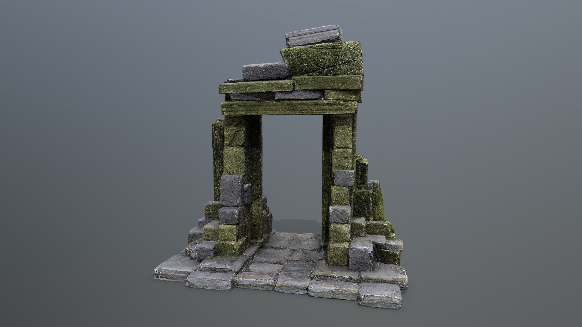 3D Model Ruin Gate - TurboSquid 2216217