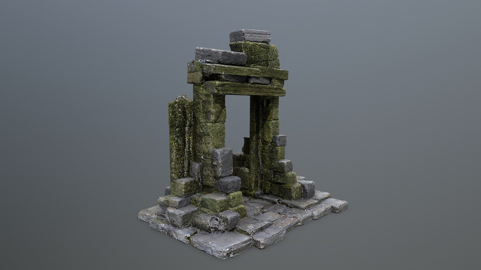 3D Model Ruin Gate - TurboSquid 2216217