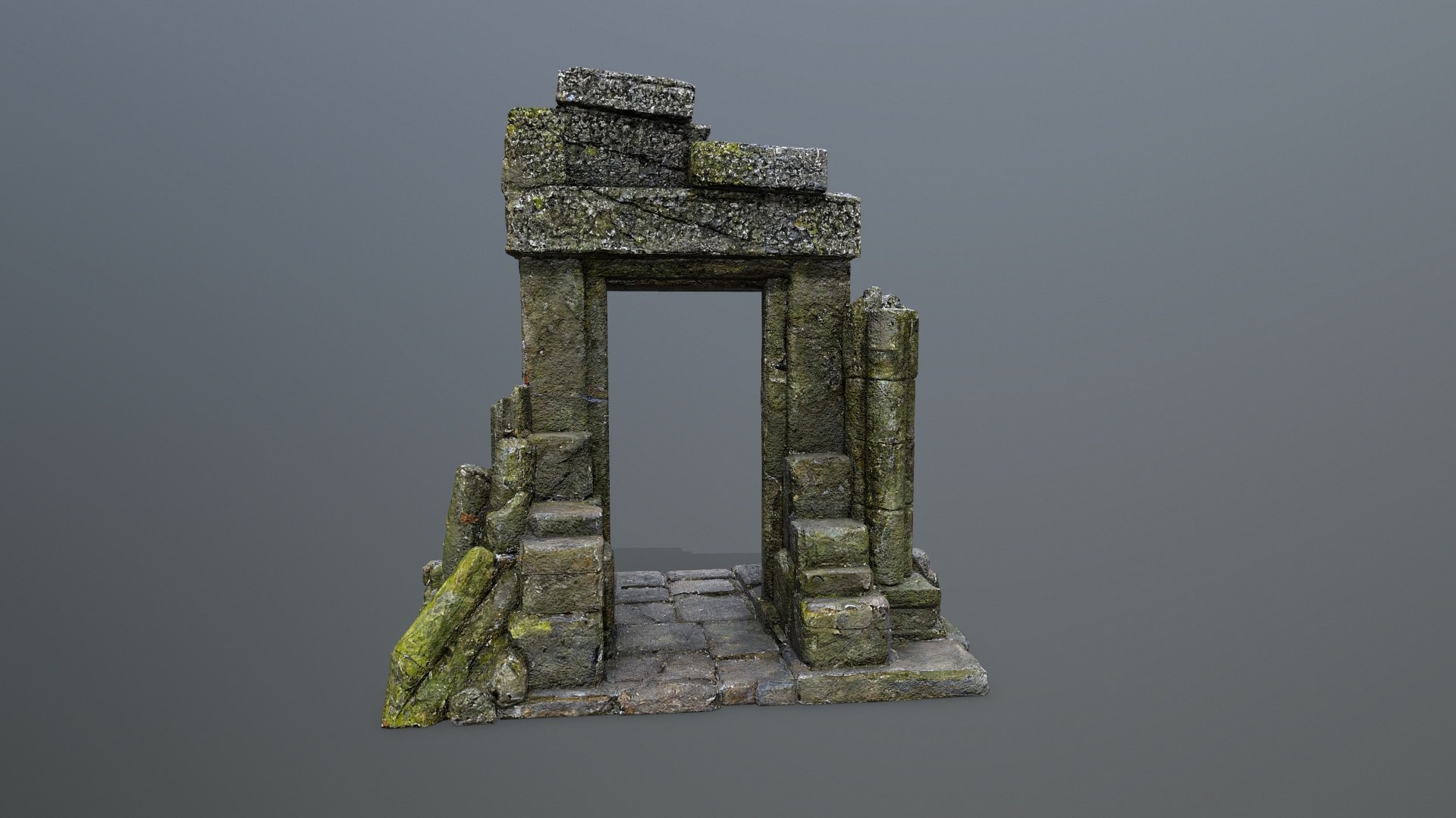 3D Model Ruin Gate - TurboSquid 2216217