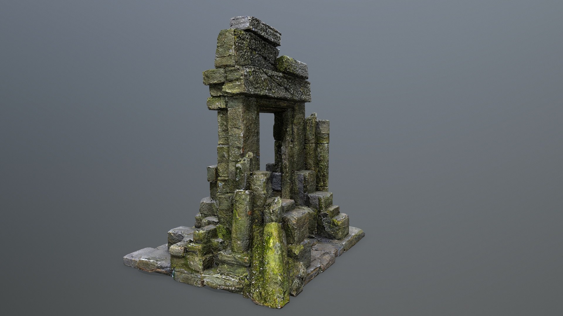 3D Model Ruin Gate - TurboSquid 2216217