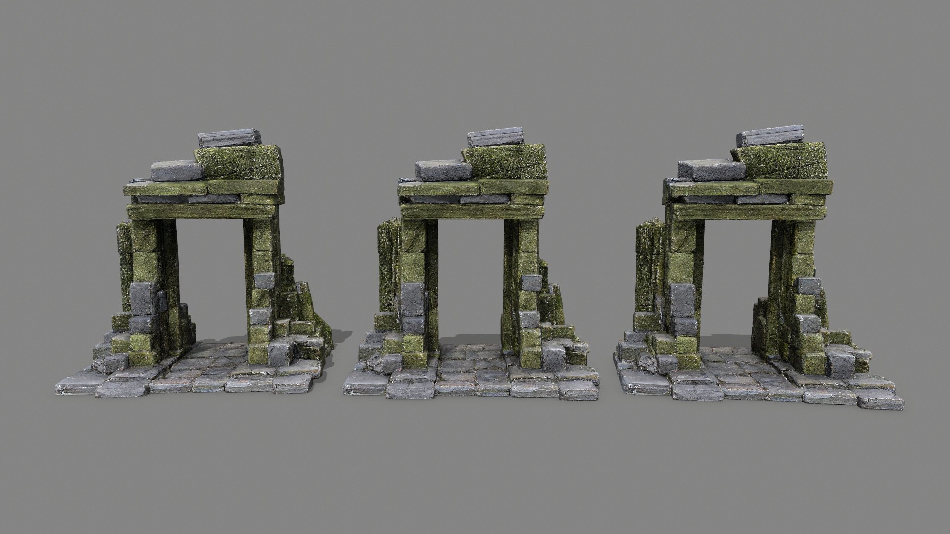 3D Model Ruin Gate - TurboSquid 2216217